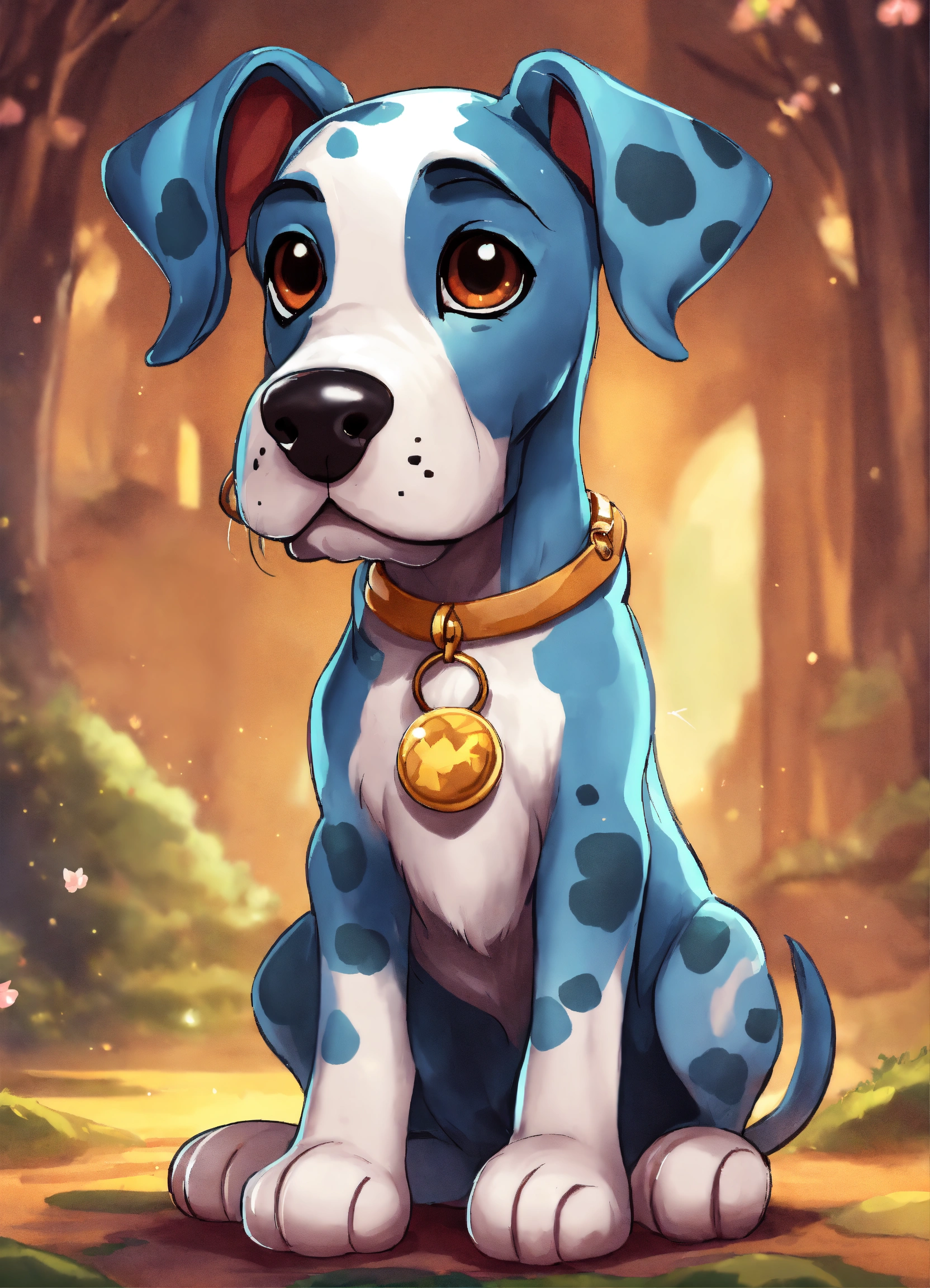 Lexica - Chibi style Great Dane illustration, cute, fantasy, trending ...