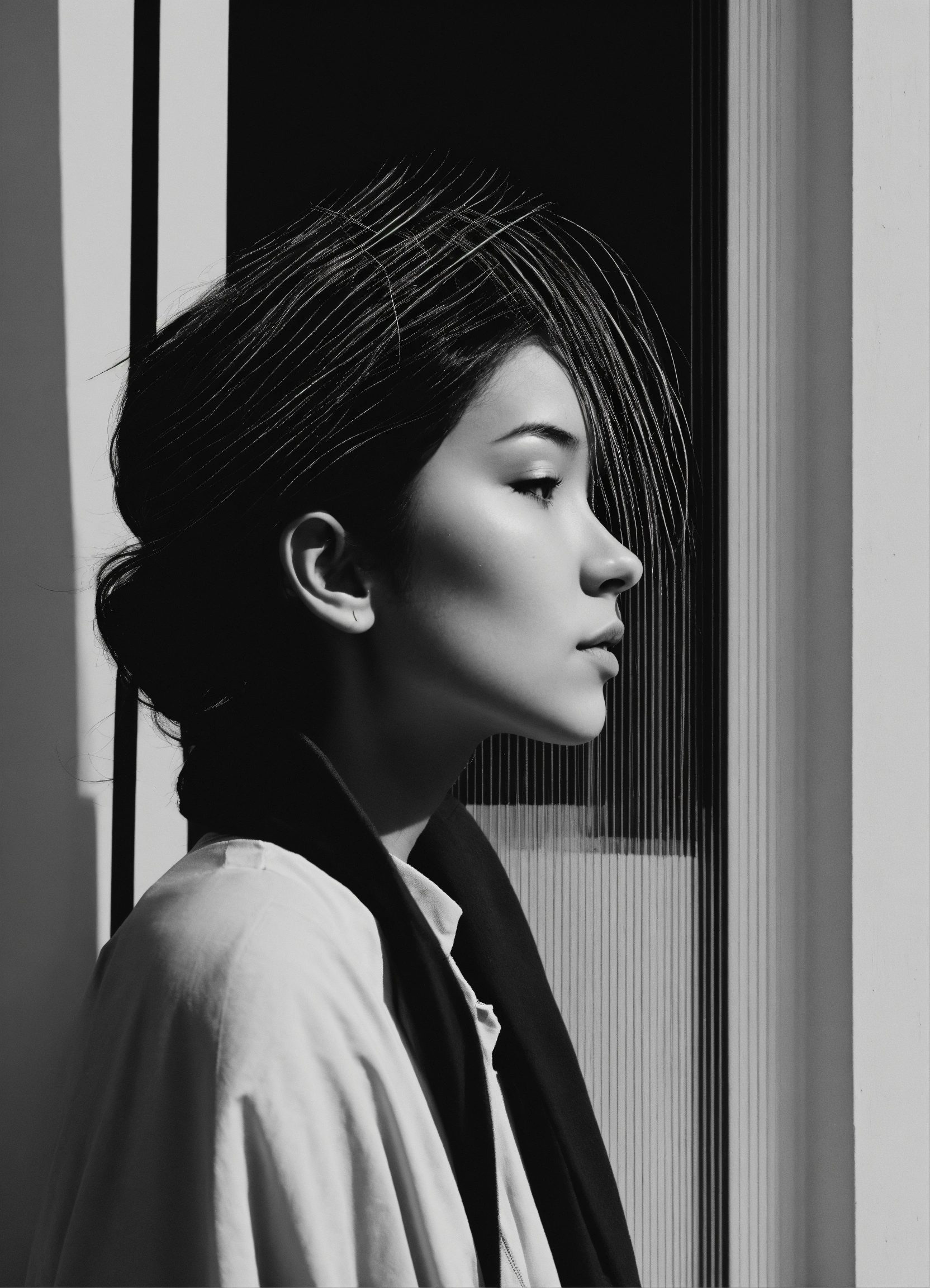 Lexica - Hope, personified, minimalist, sharp, artistic, black and white