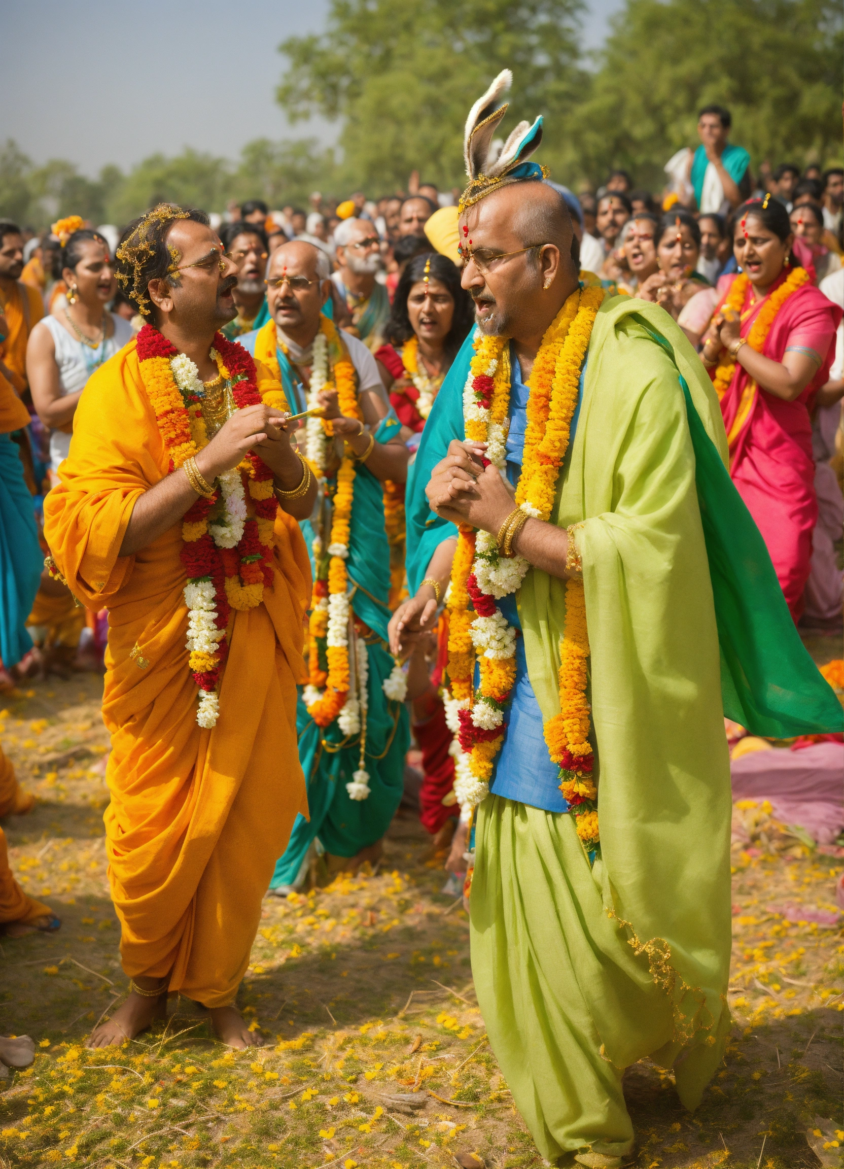 Lexica - People vocalizing Hare Krishna, Hare Krishna, Krishna Krishna ...