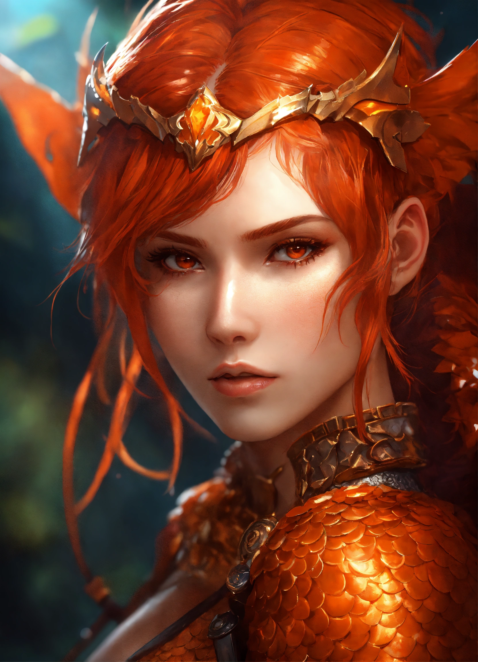 Lexica - Draconic claws, draconian jaw, scales in her face and body ...