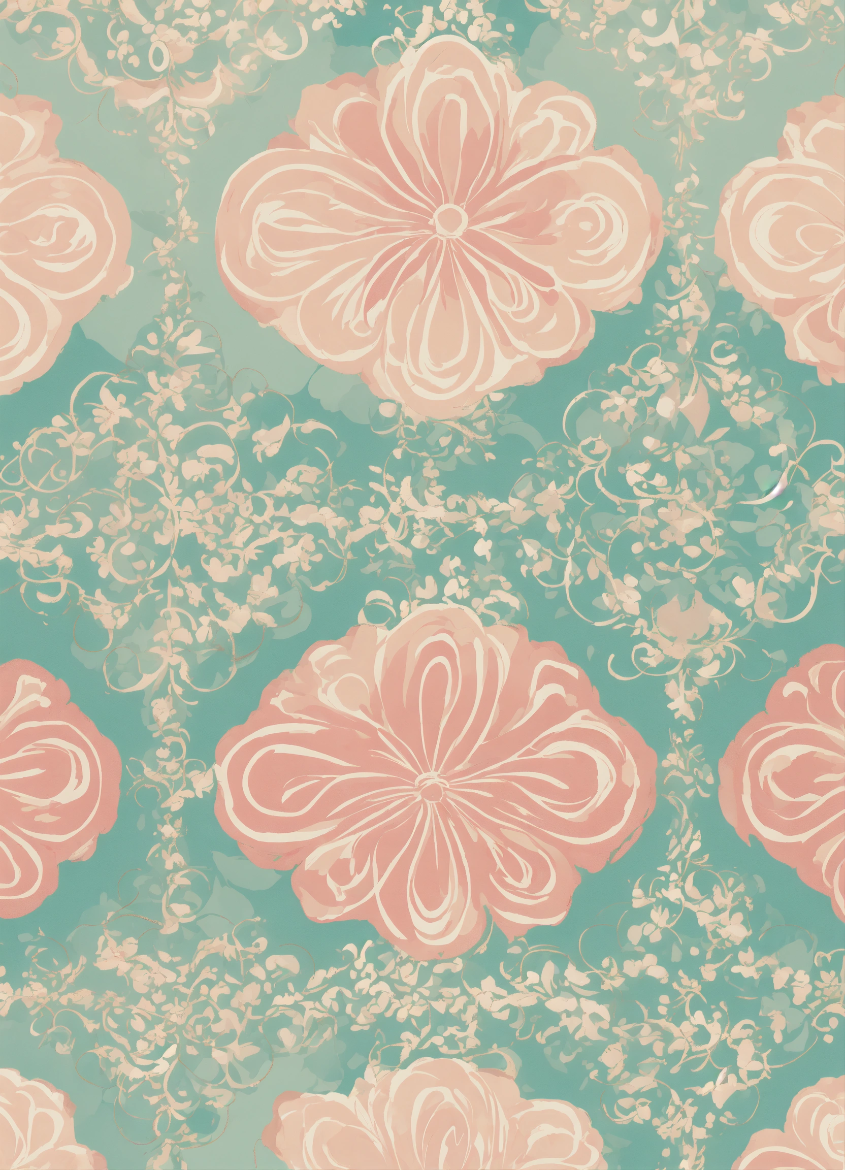 Lexica - Can you make me a shabby chic seamless wallpaper background ...