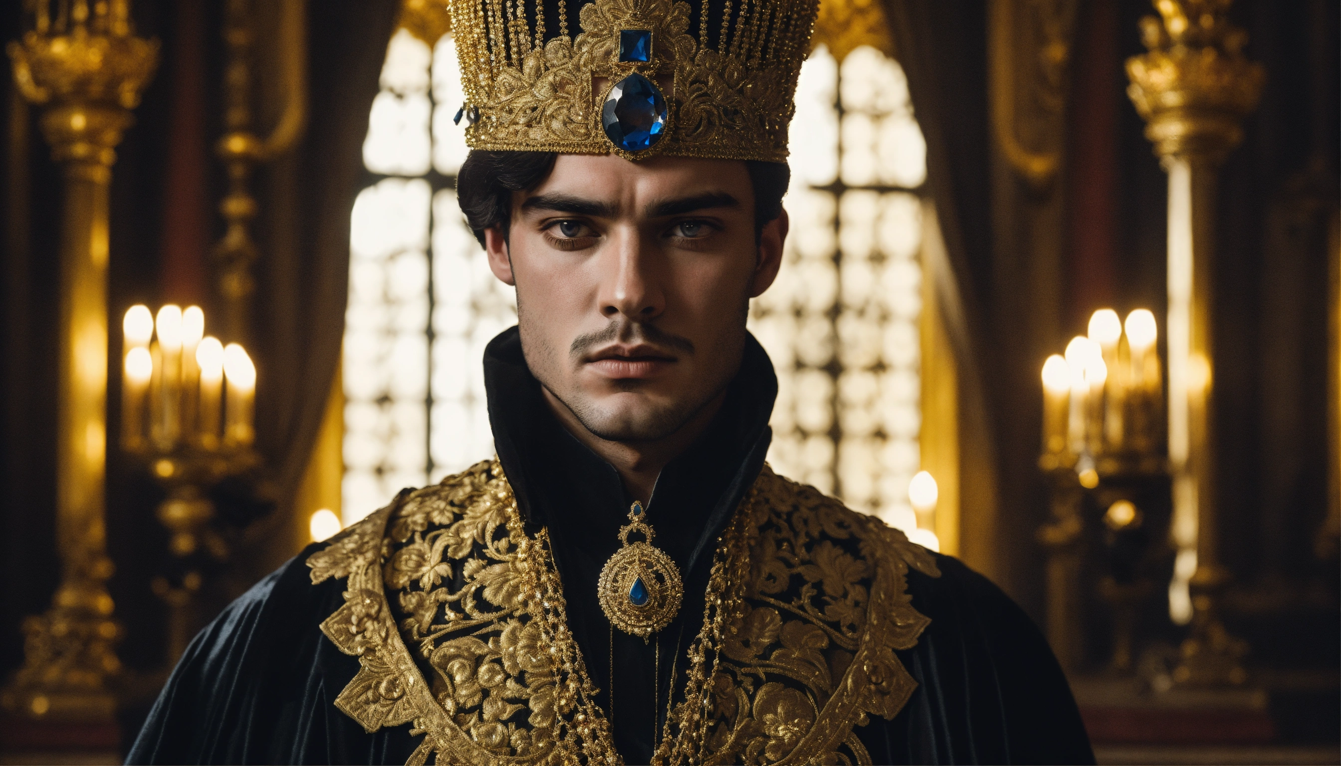 Lexica - Dark, mysterious and dramatic headshot of a young handsome ...