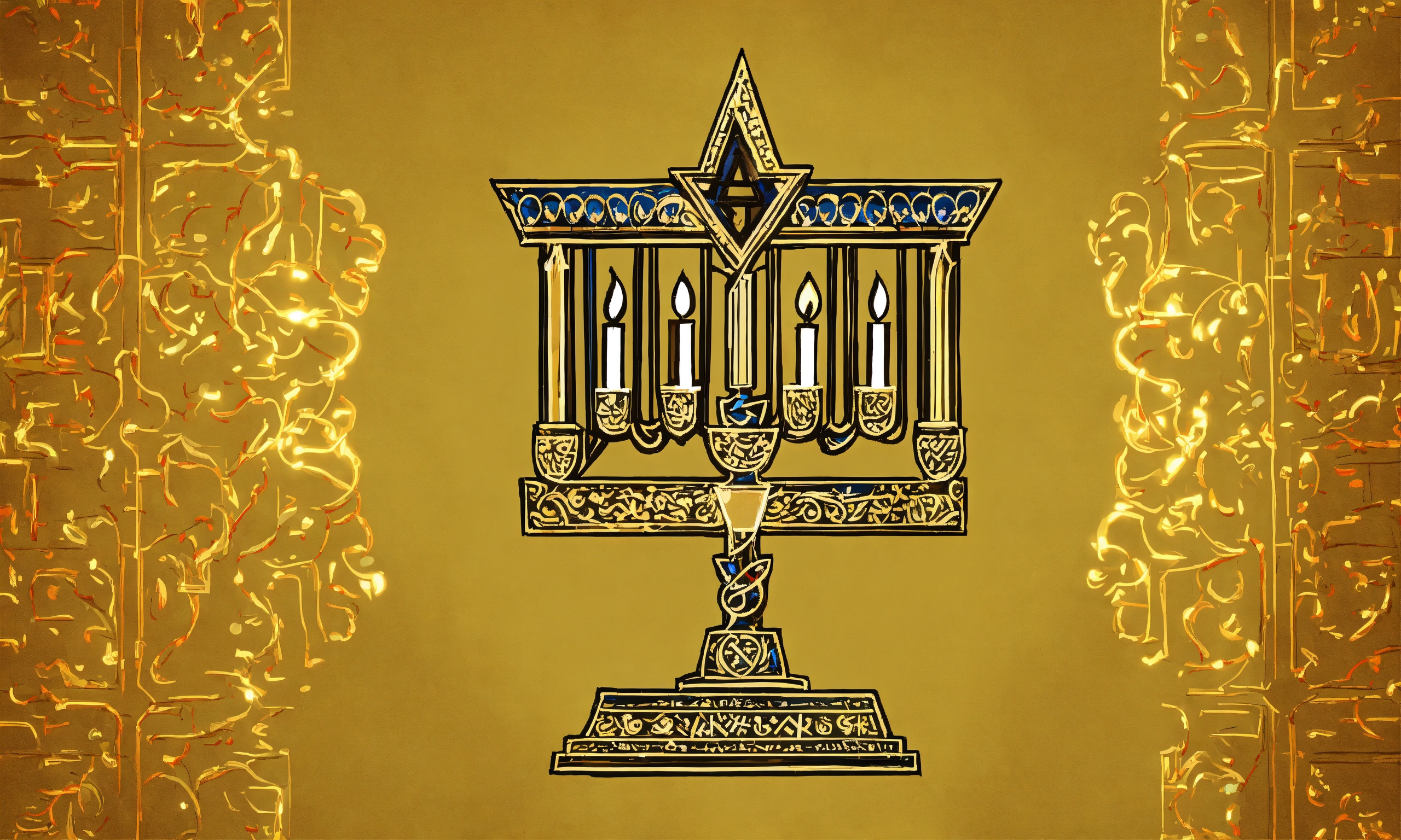 Lexica - Hanukkah, items, logo, Israeli, festive of lights, symbols ...