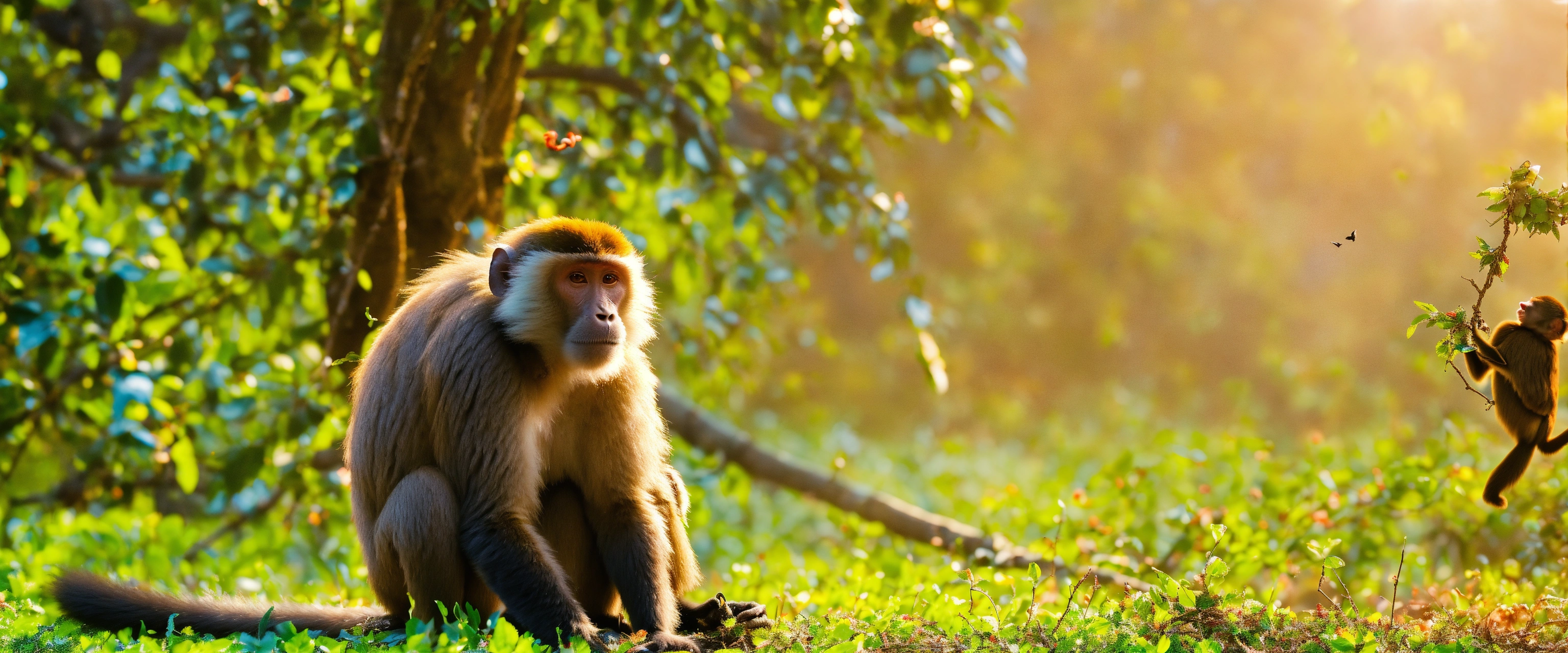 Lexica - One sunny morning, as the birds chirped and the monkeys swung ...