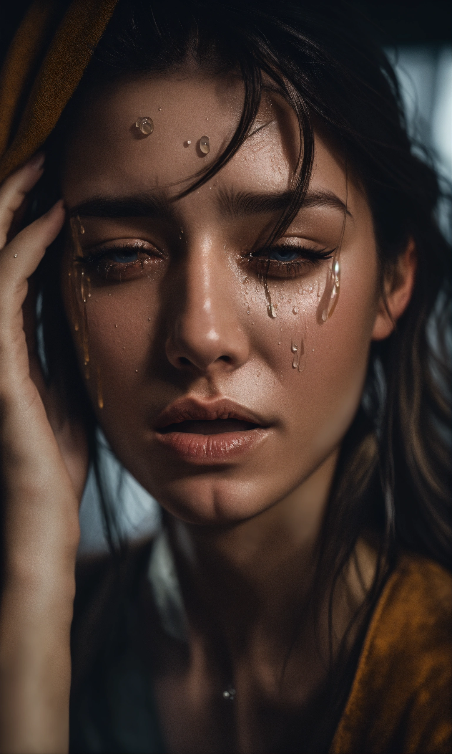 Lexica - Cinematic photo crying woman high resolution, realistic ...
