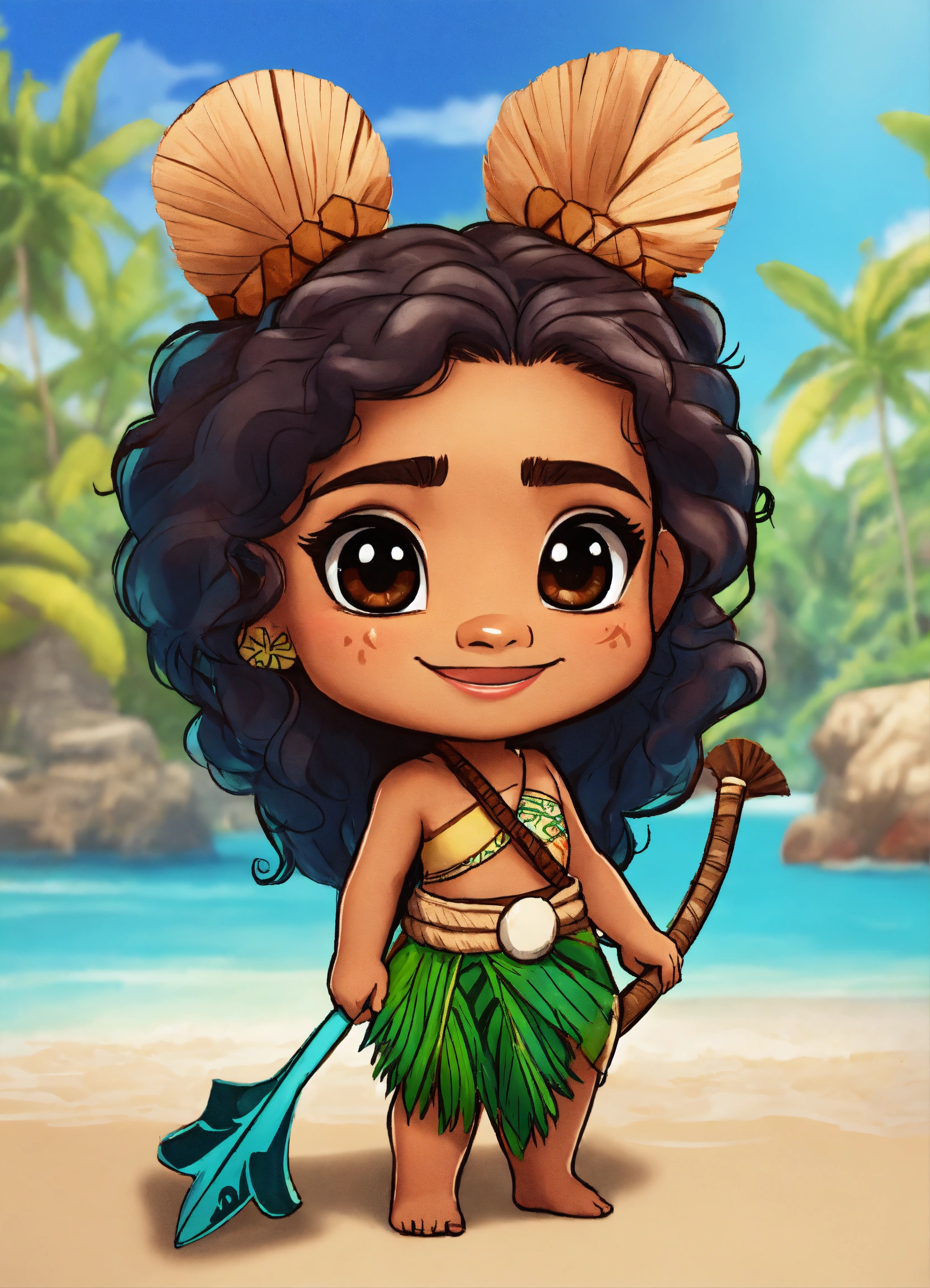 Lexica - Disney Moana in chibi style