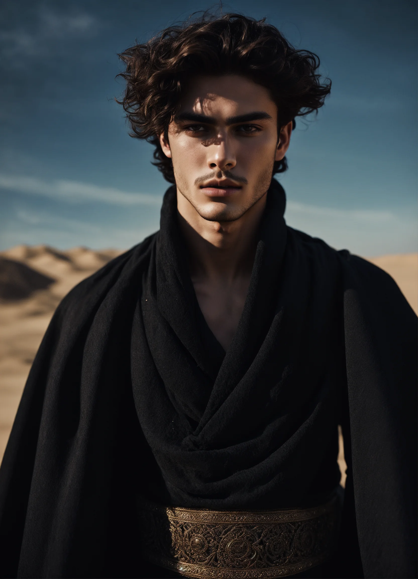 Lexica - Close-up fantasy-inspired portrait of haute couture hauntingly ...