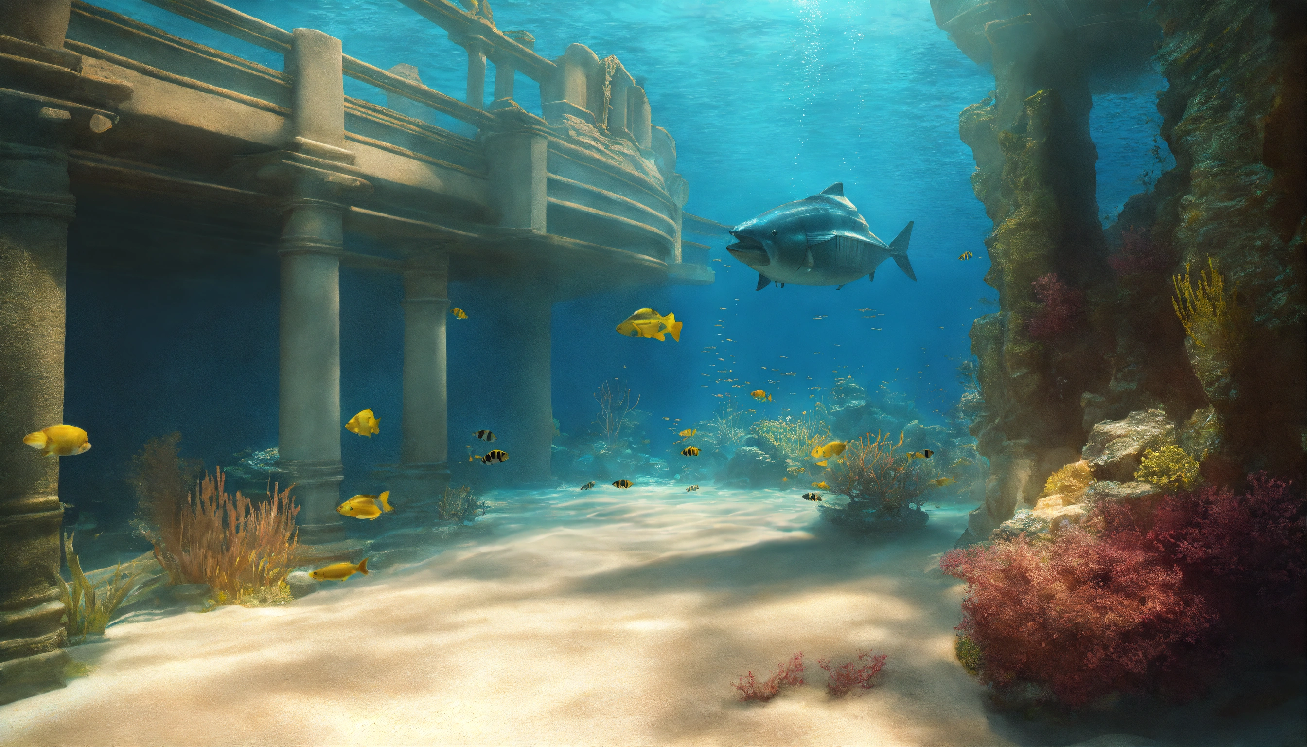 Lexica - Atlantis underwater exploration photorealistic rendering ...