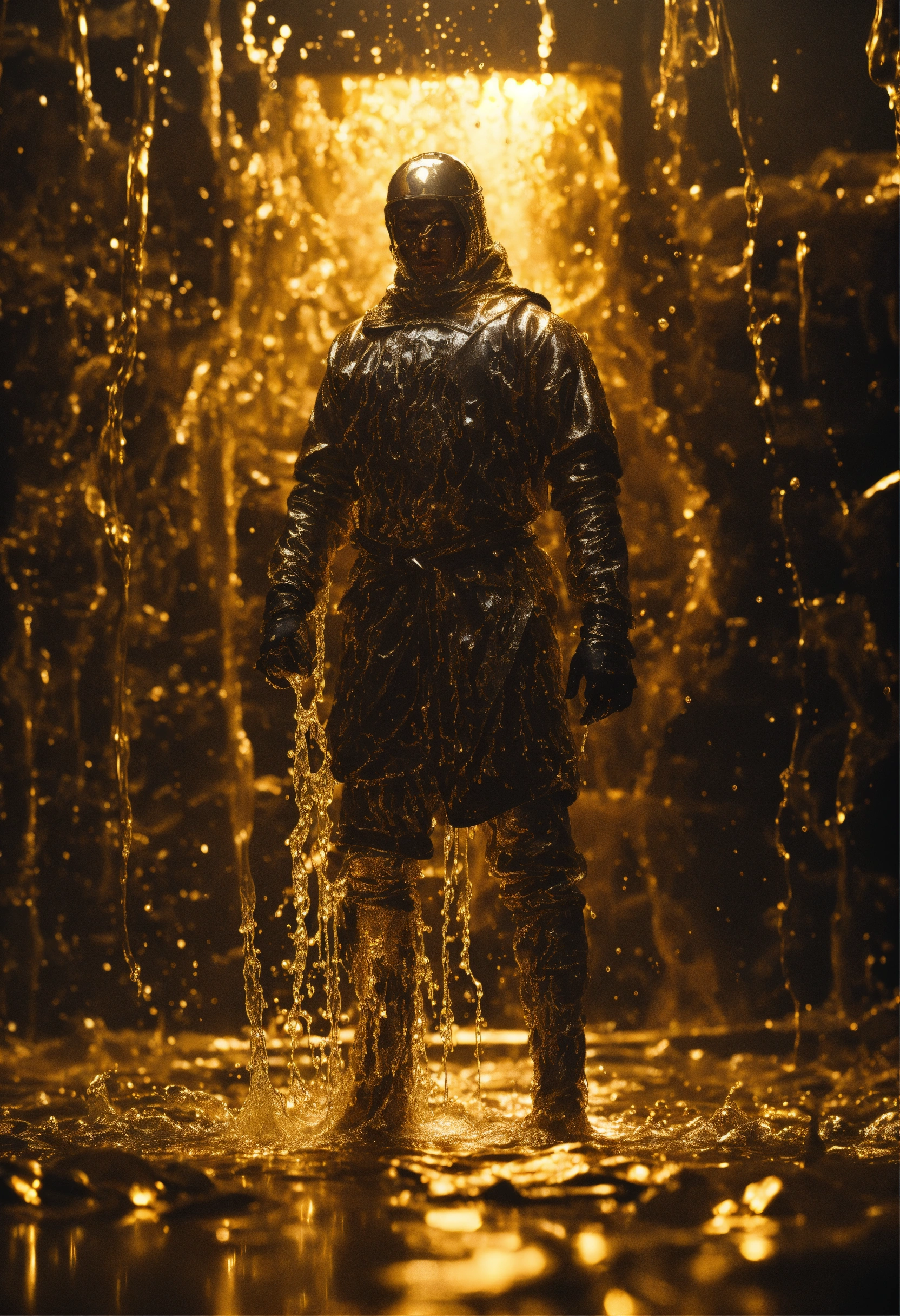 Lexica - Dramatic film of man and stuck in magic raw Liquid Metal world ...