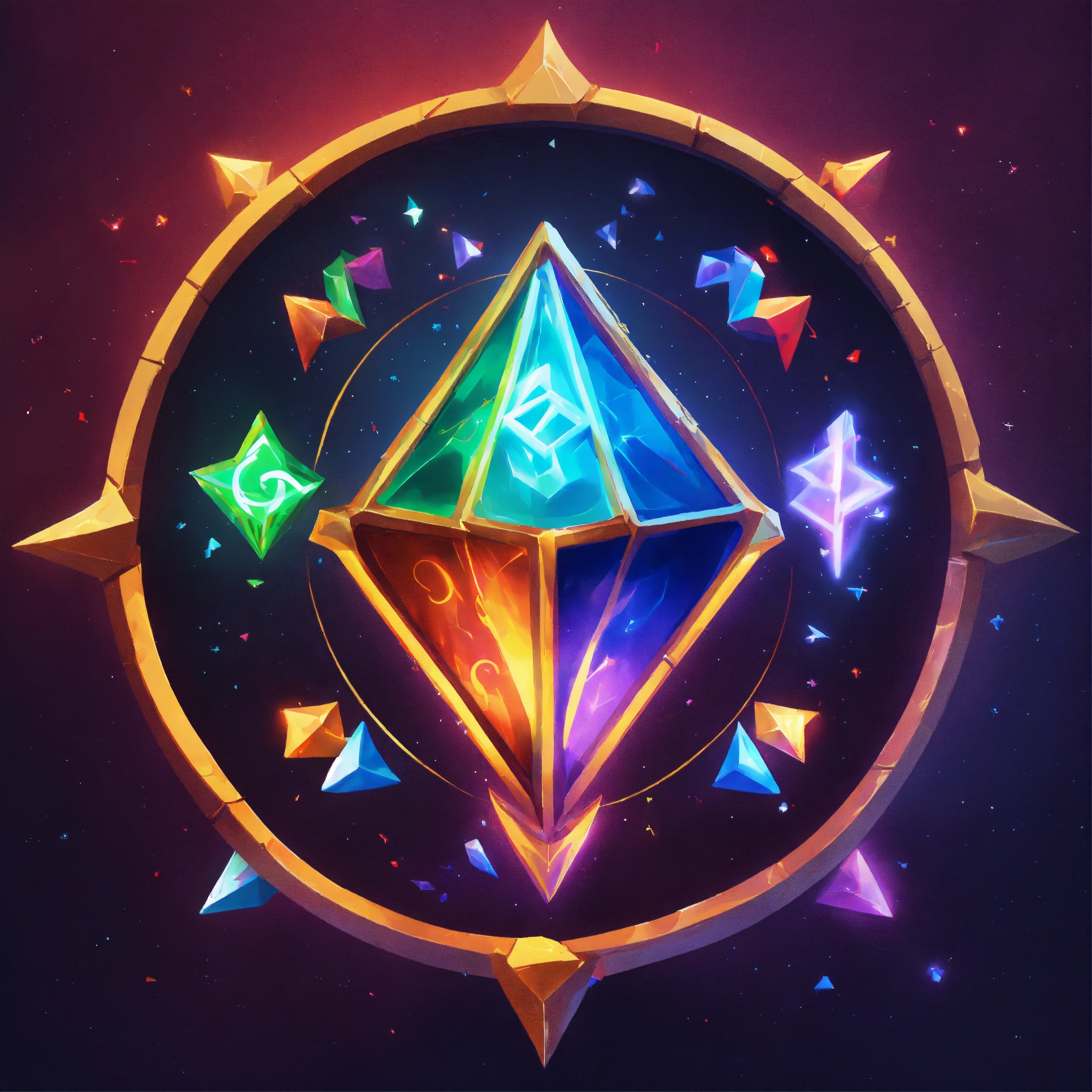 Lexica - A single full scale colorful image of a magic spell icon for a ...