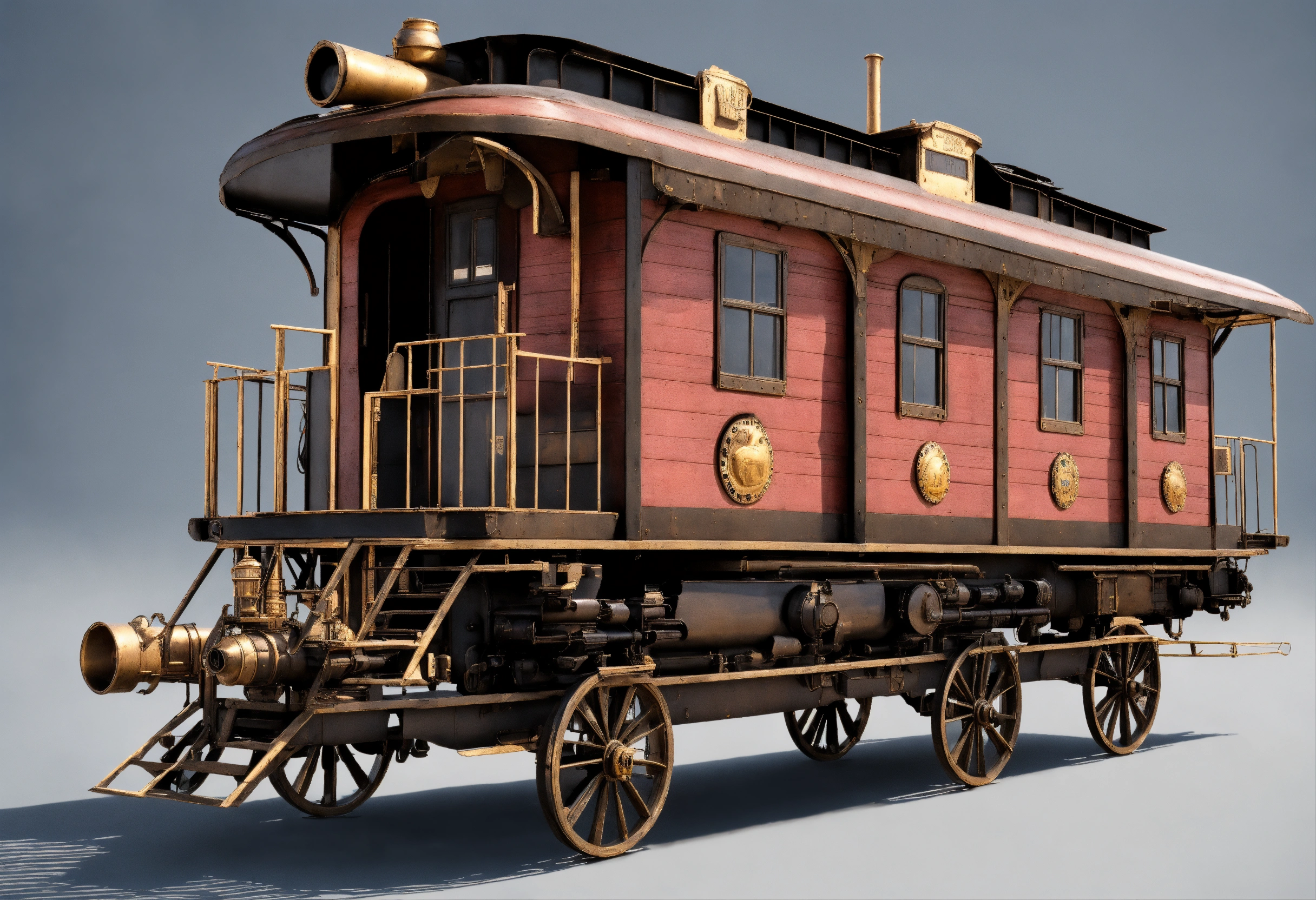 Lexica - Old west train, high detail, heavy duty, steam punk, heavily ...