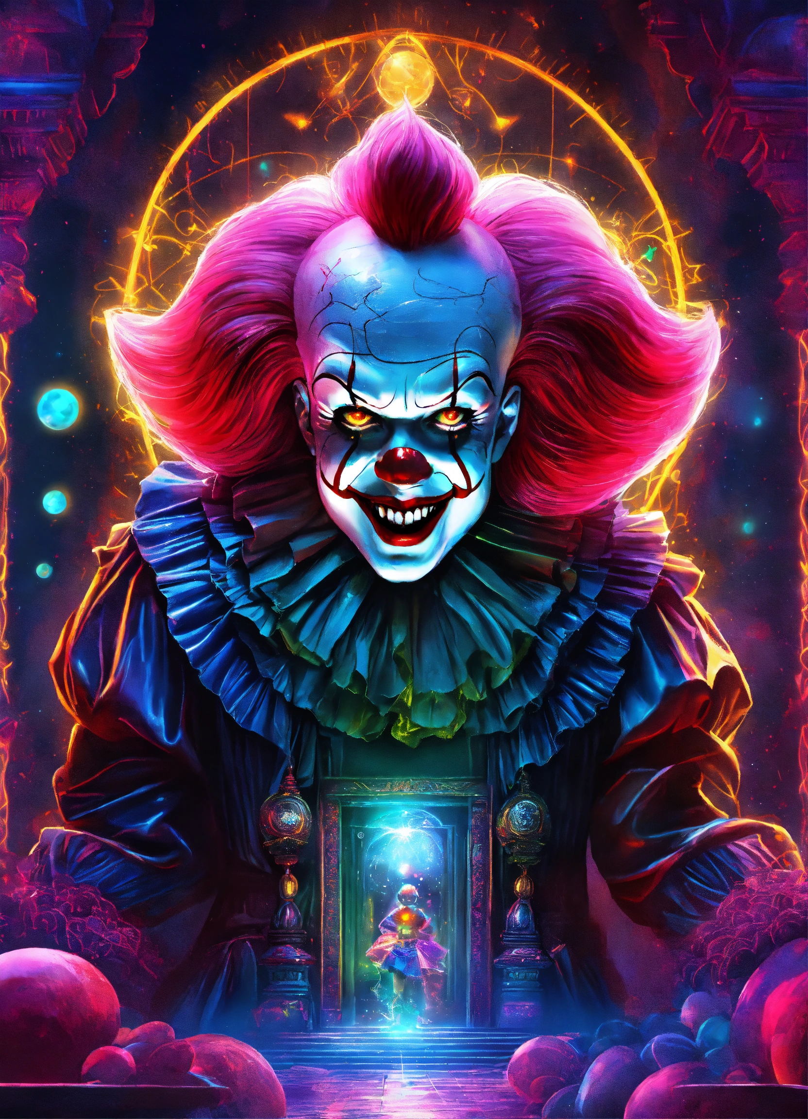 Lexica - Ultra realistic Cosmic Pennywise of diamond and shimmer black ...