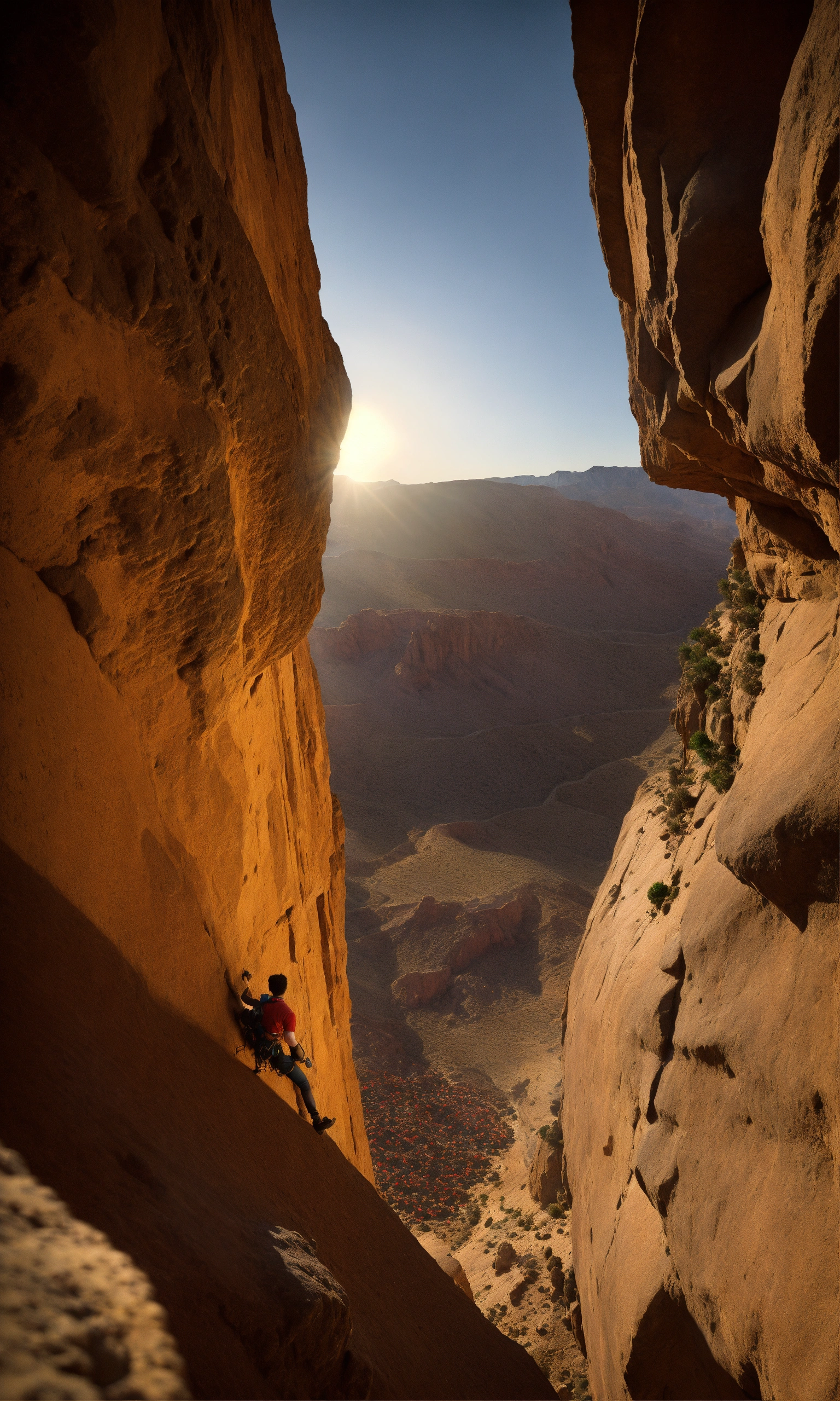 Lexica - In the center of this gripping image stands Aron Ralston, a ...