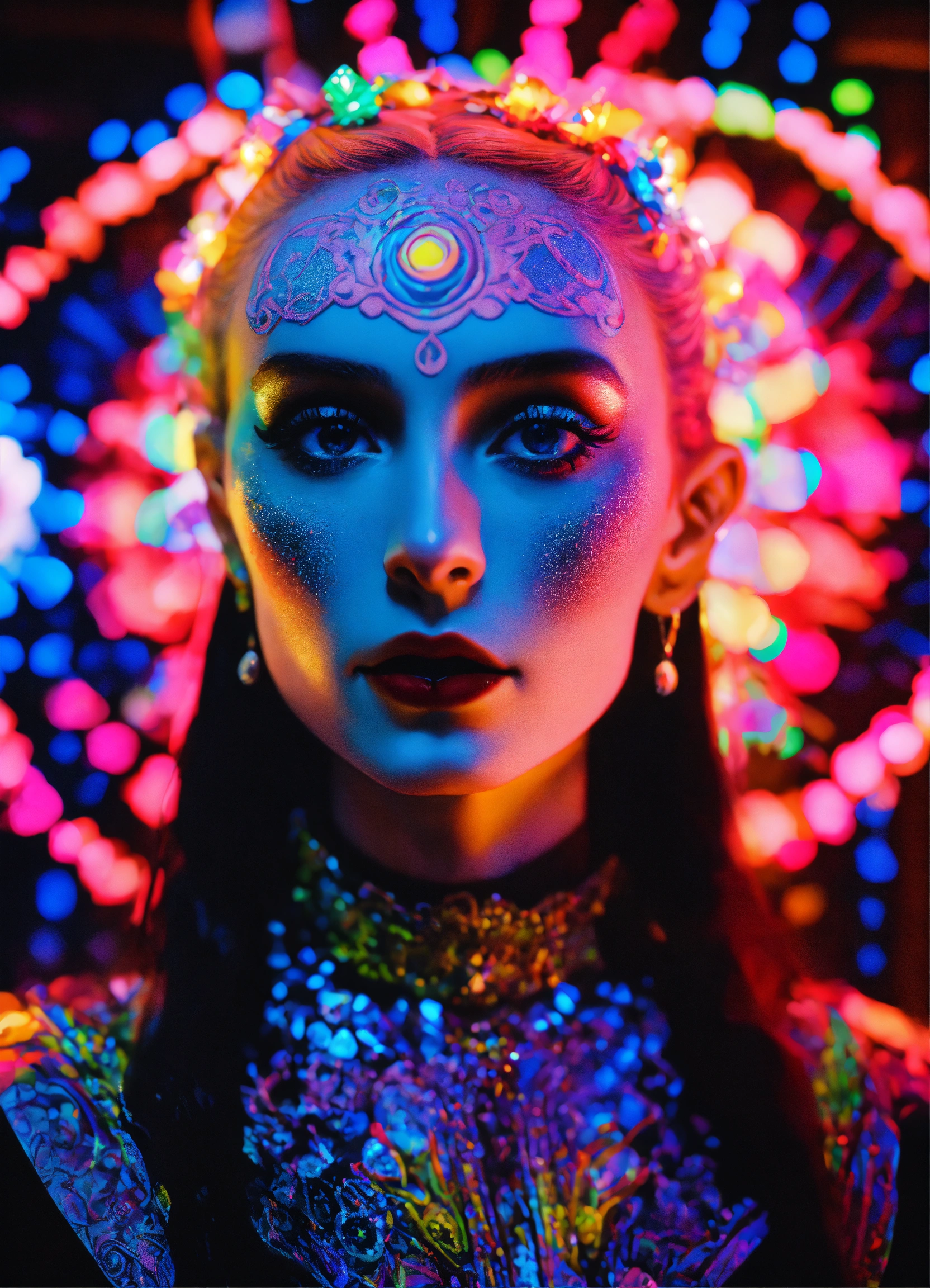 Lexica - Photorealistic 3D portrait of Gorgeous Goth Grimes in a folk ...