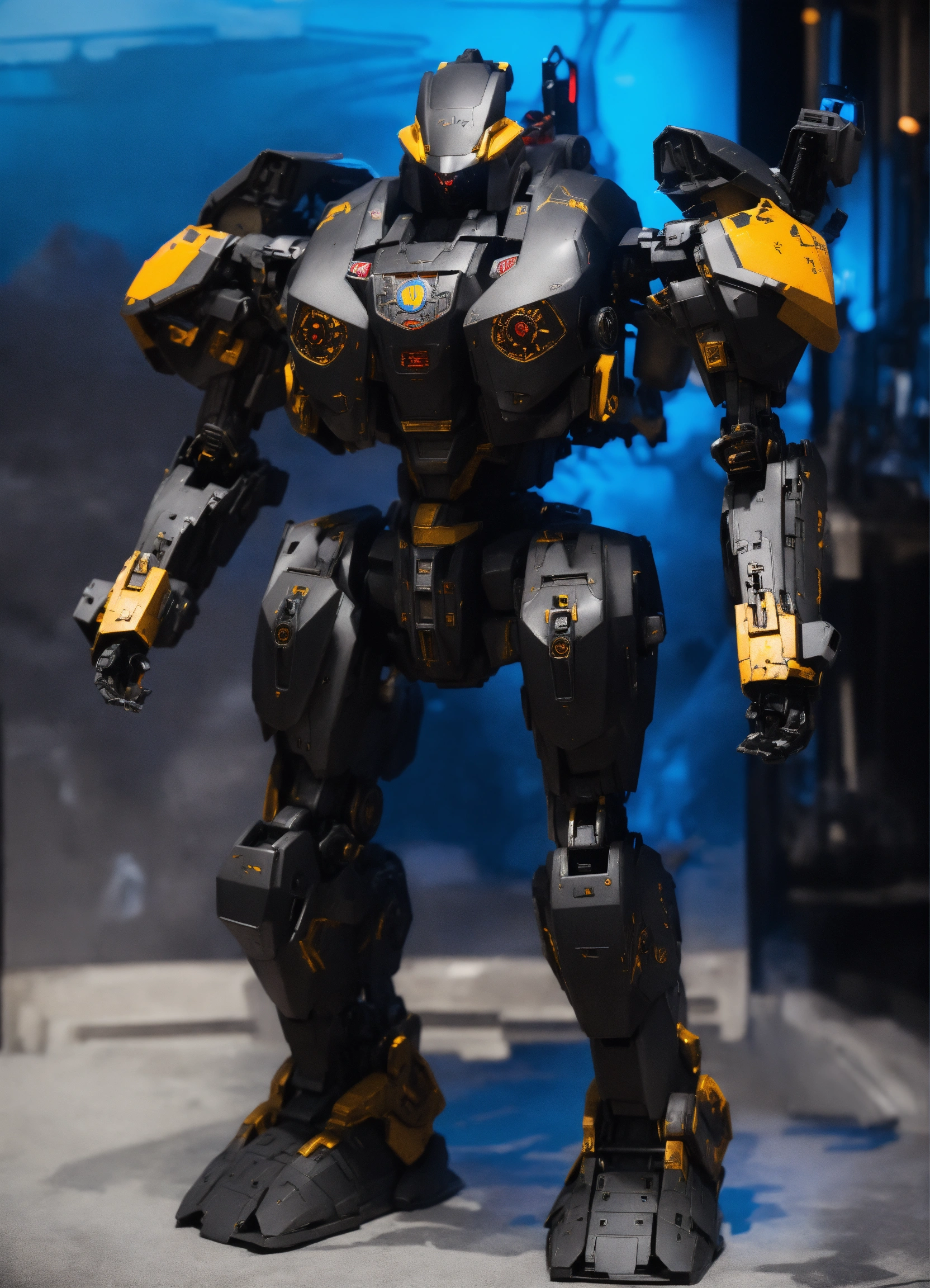 Lexica - Pacific Rim gyps Danger battle mech black matte armour