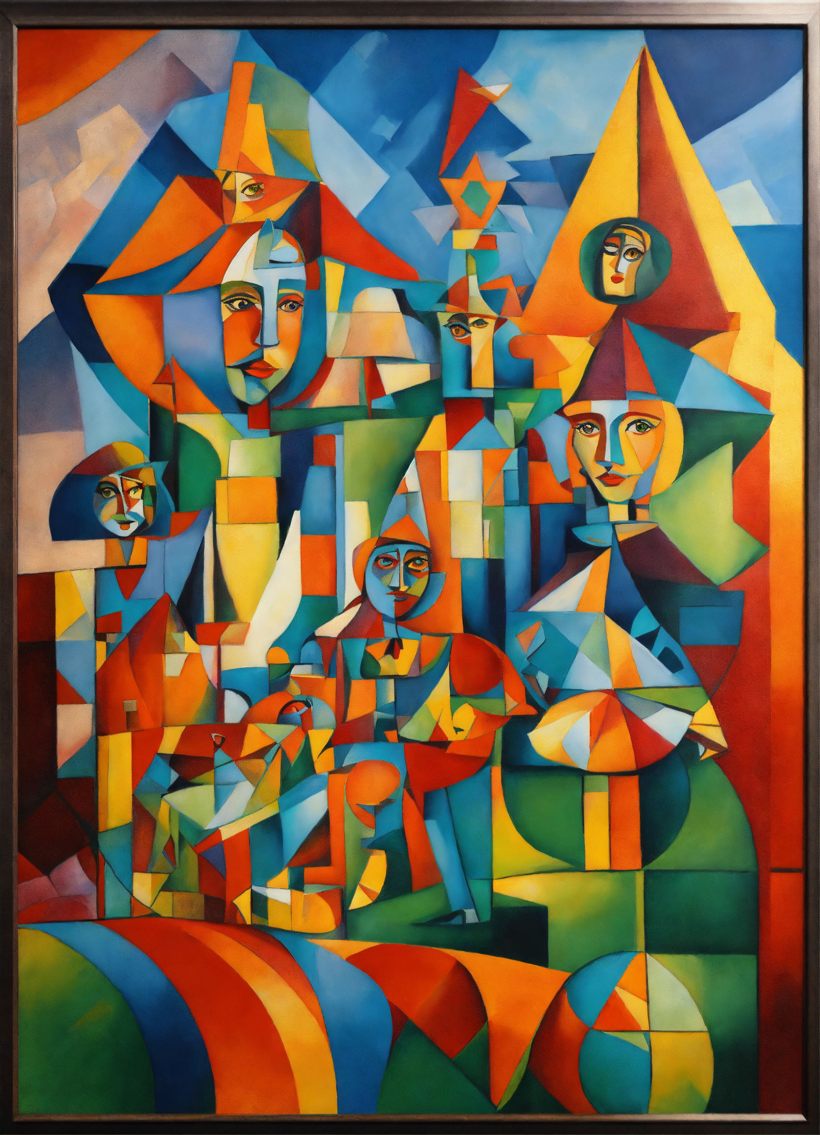 Lexica - Painting "The Wizard of Oz", a colorful Cubist painting in the ...