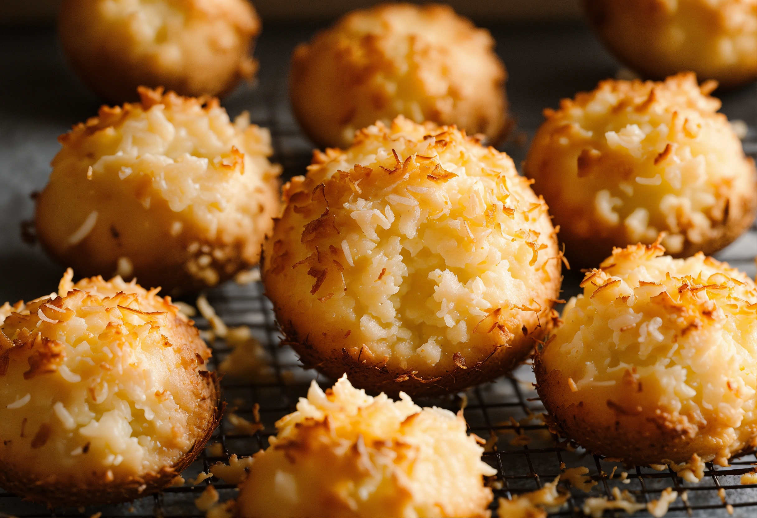 Lexica - Capture the essence of a coconut macaroon in a single image ...