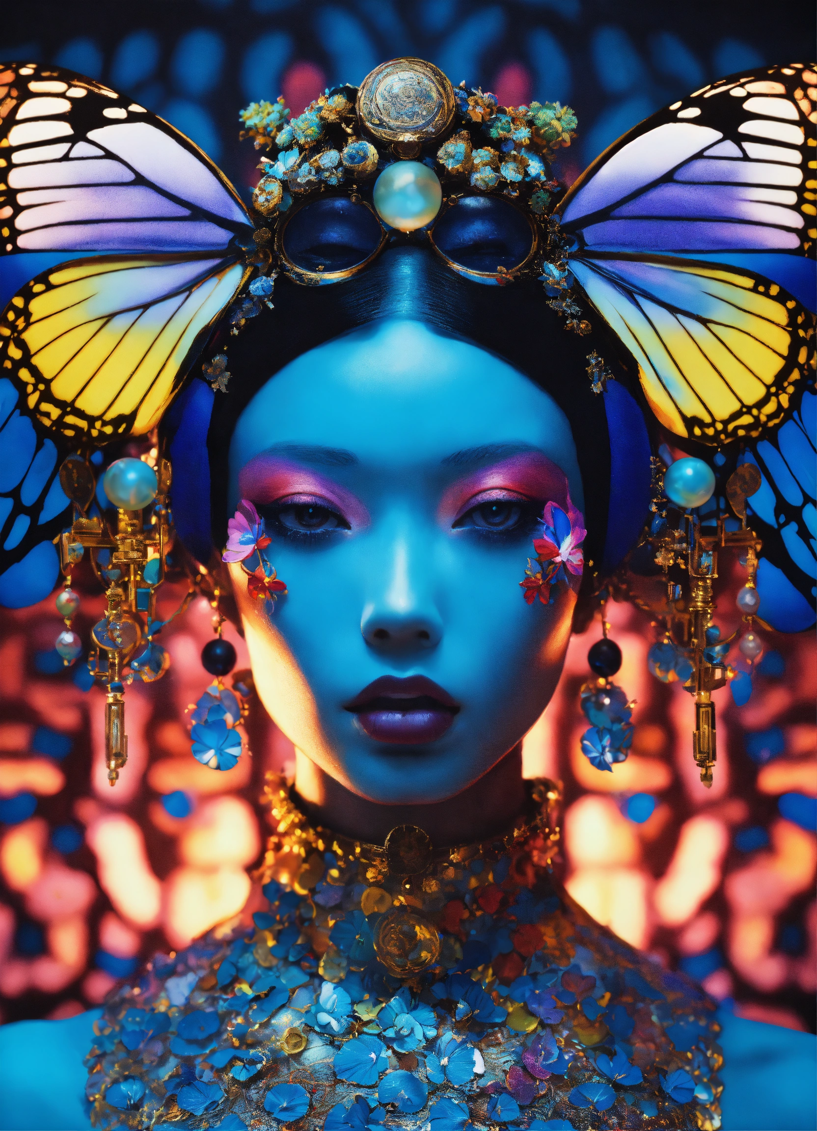 Lexica - Hot beauty creature girl face frontal symmetrical portrait ...