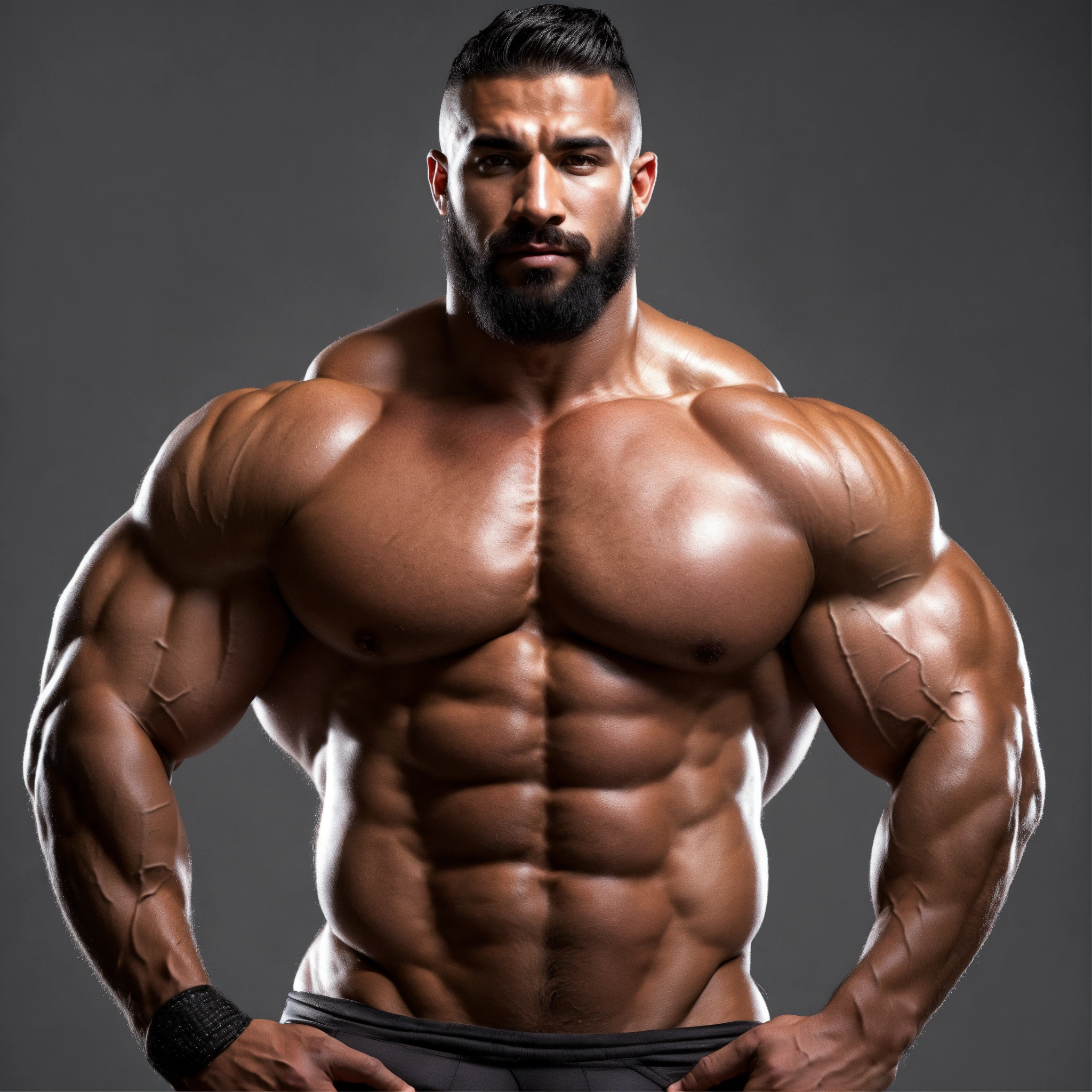 Lexica - 30-year-old hairy Egyptian God with big muscles, big ...