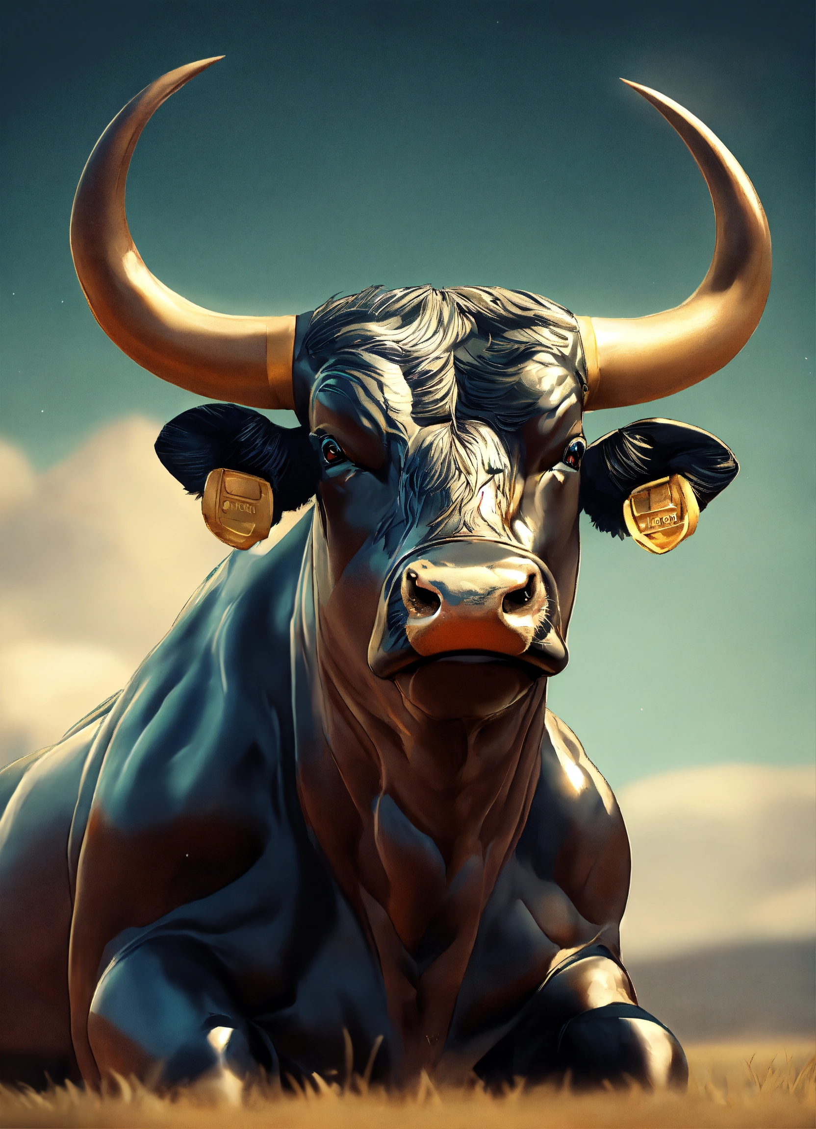 Lexica - A riped bull with abs that flex his arms