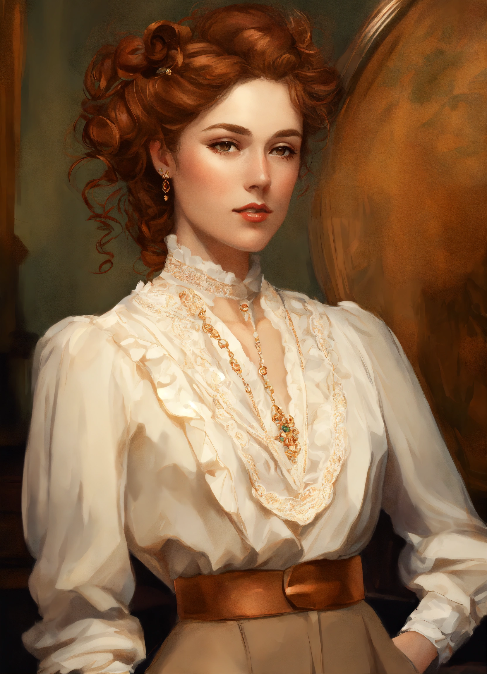 Lexica - Digital art portrait of an Edwardian, rich British aristocrat ...