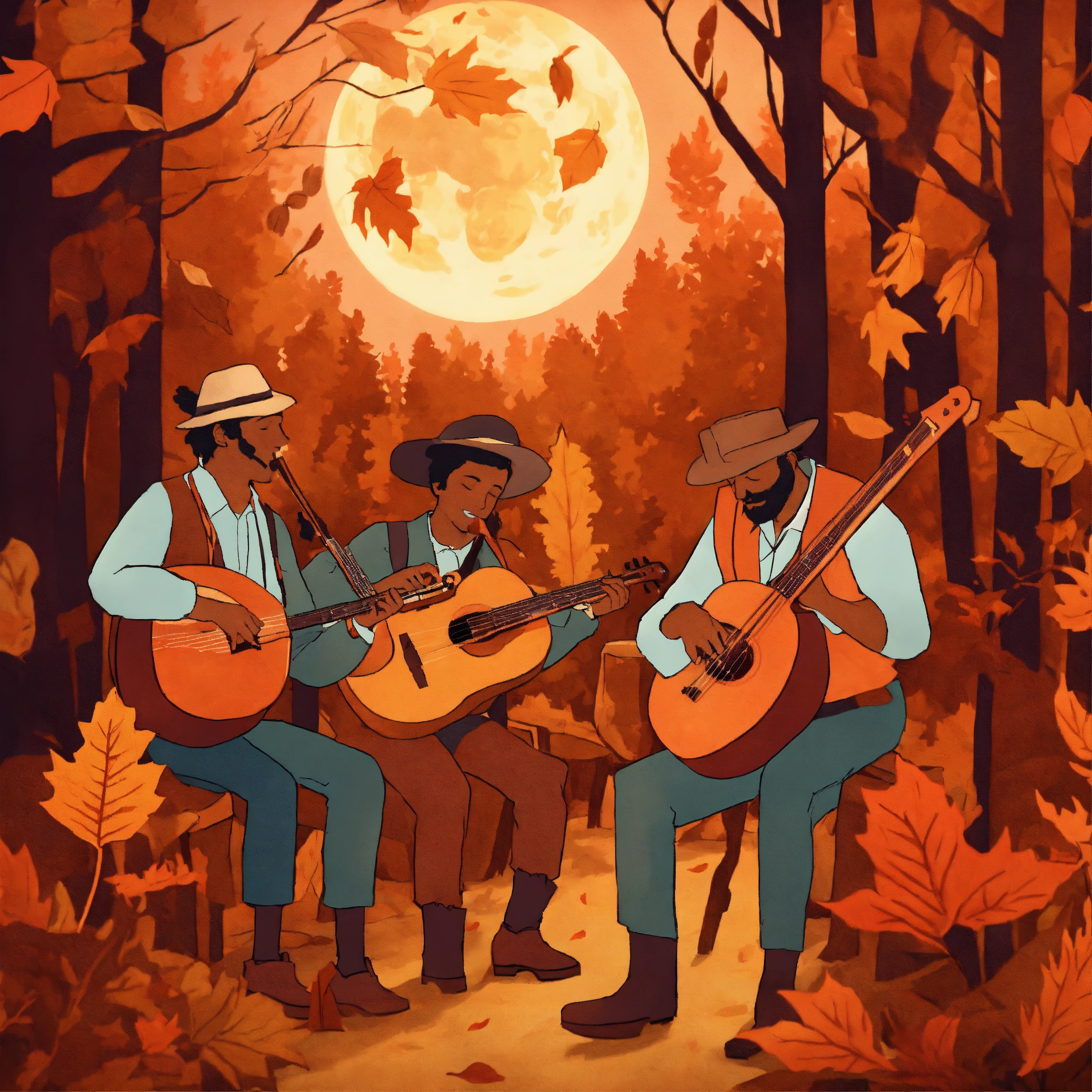 Lexica - A 2D animation of a folk music band composed of ...