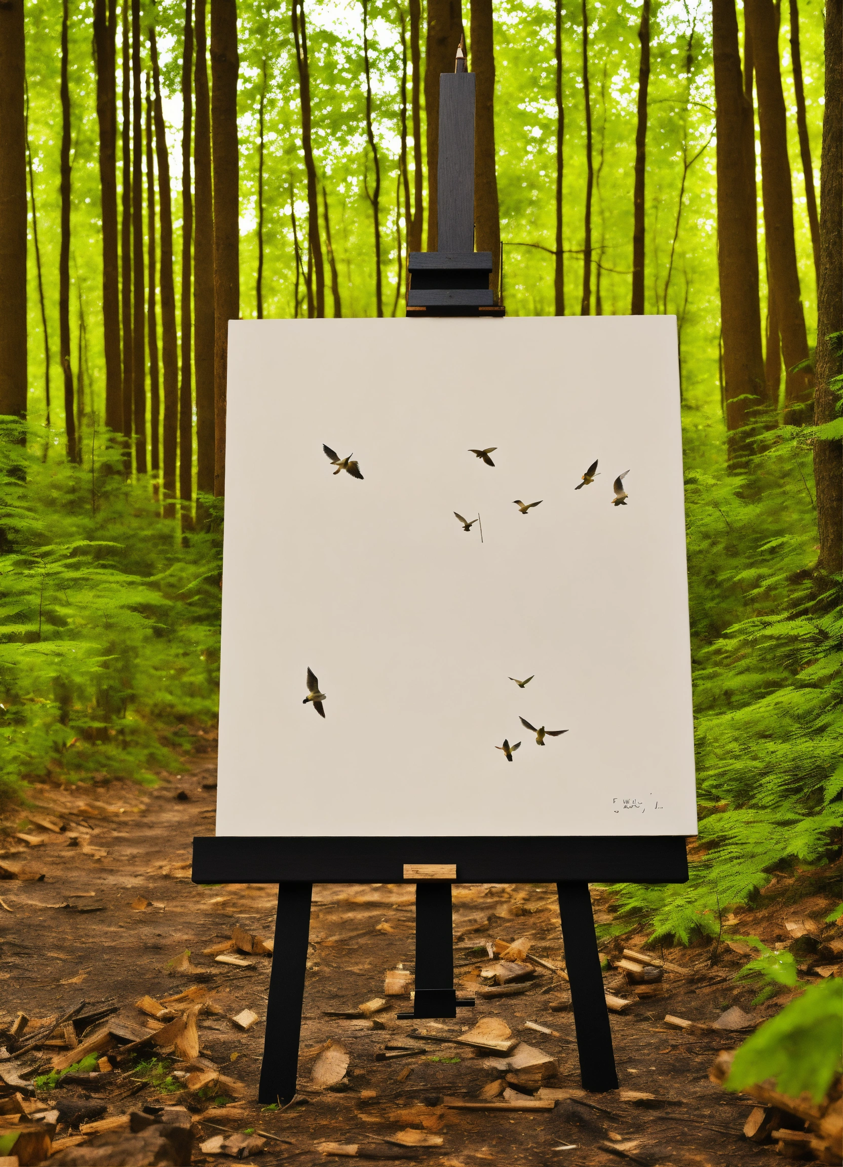 Lexica - Presentation of a simple white canvas, black frame, "New" text ...