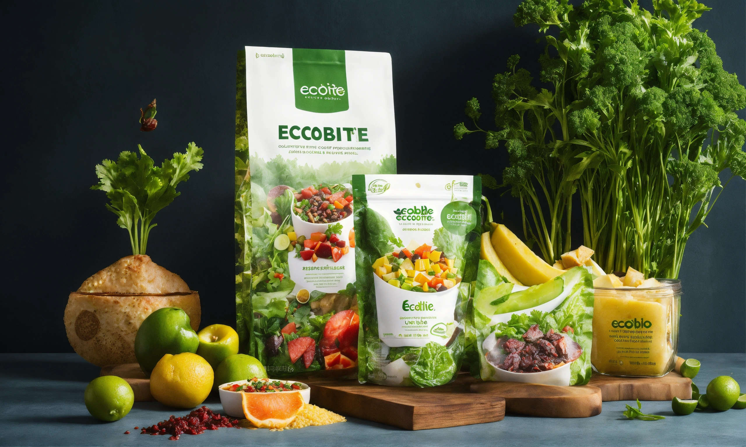 Lexica - Produce a high-resolution image that highlights EcoBite, our ...