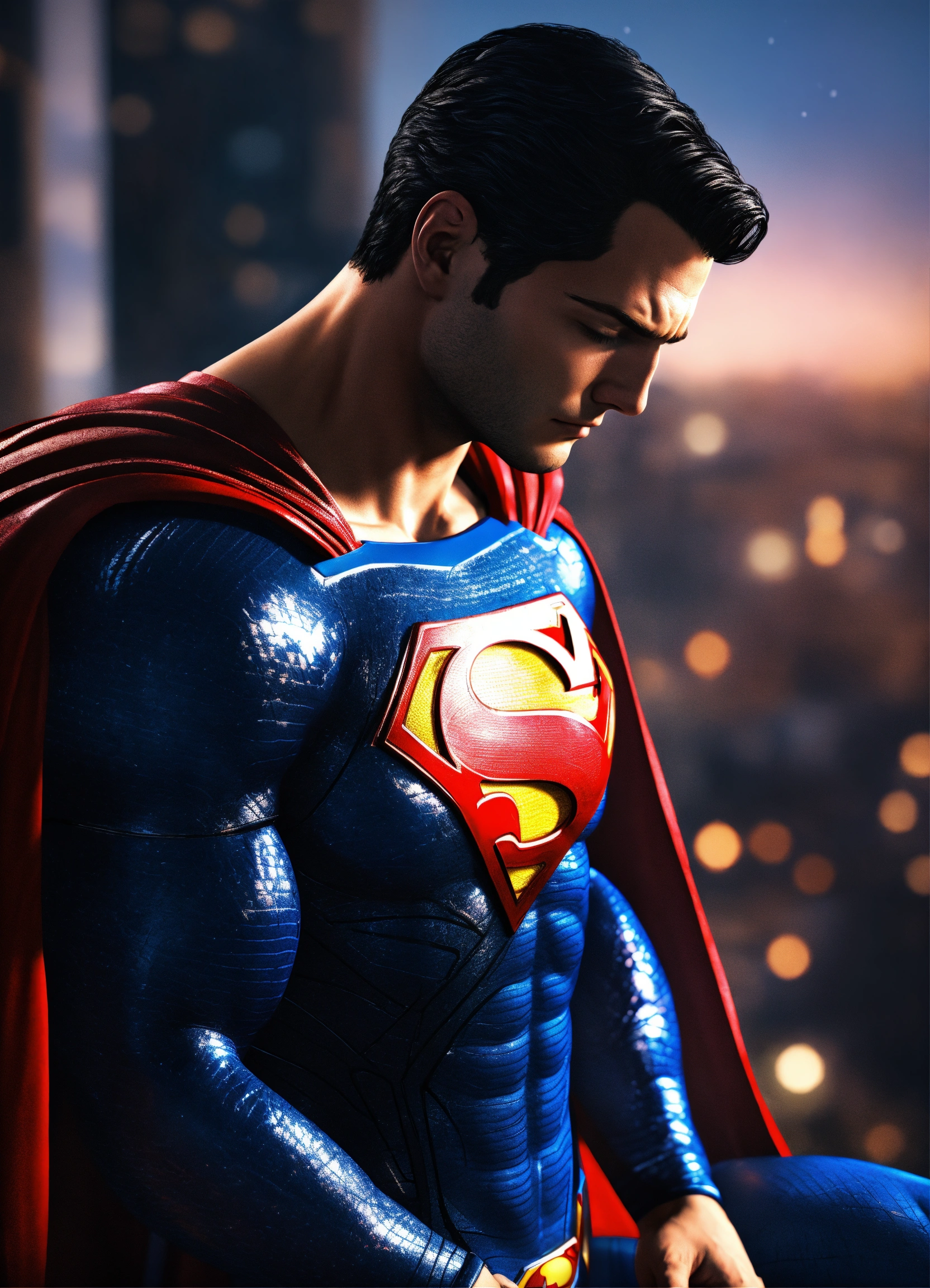 Lexica - Superman sleeping, unreal engine render, 8k