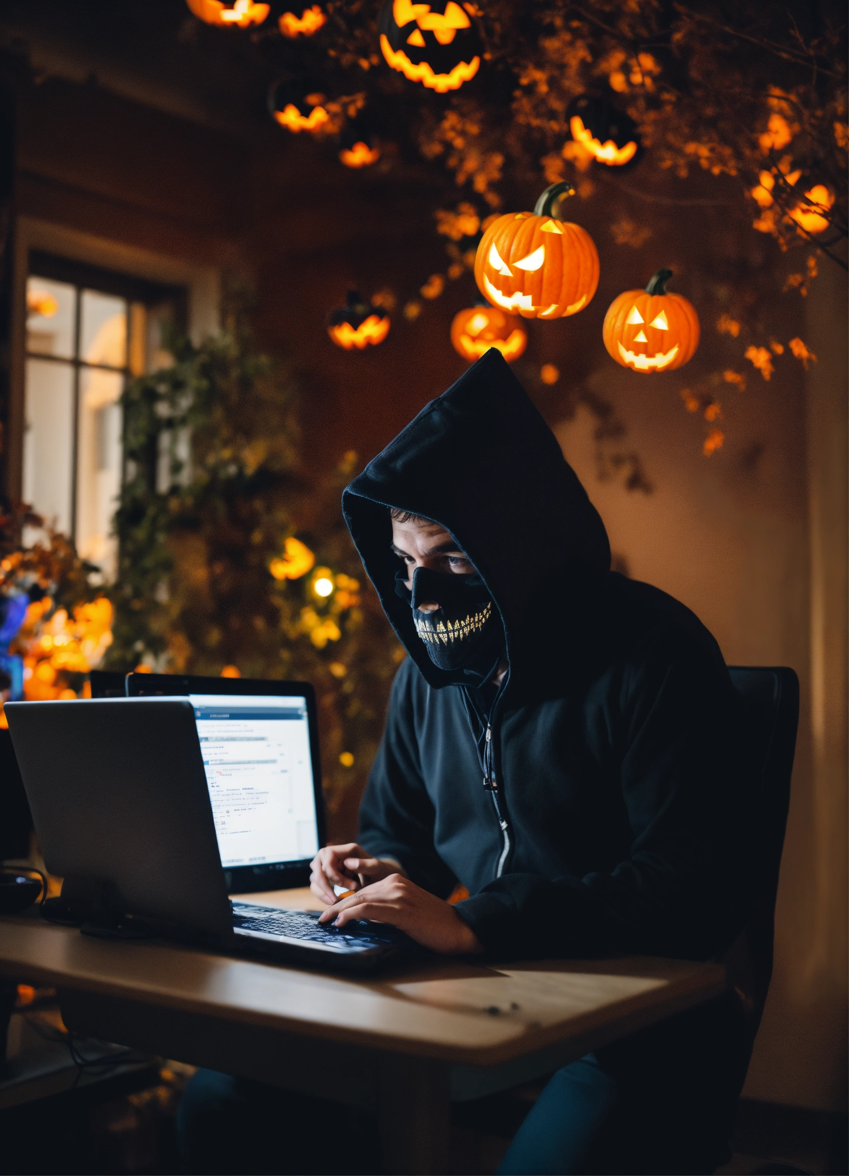 Lexica - Un homme entrain de programmer sur son ordinateur, entouré par ...