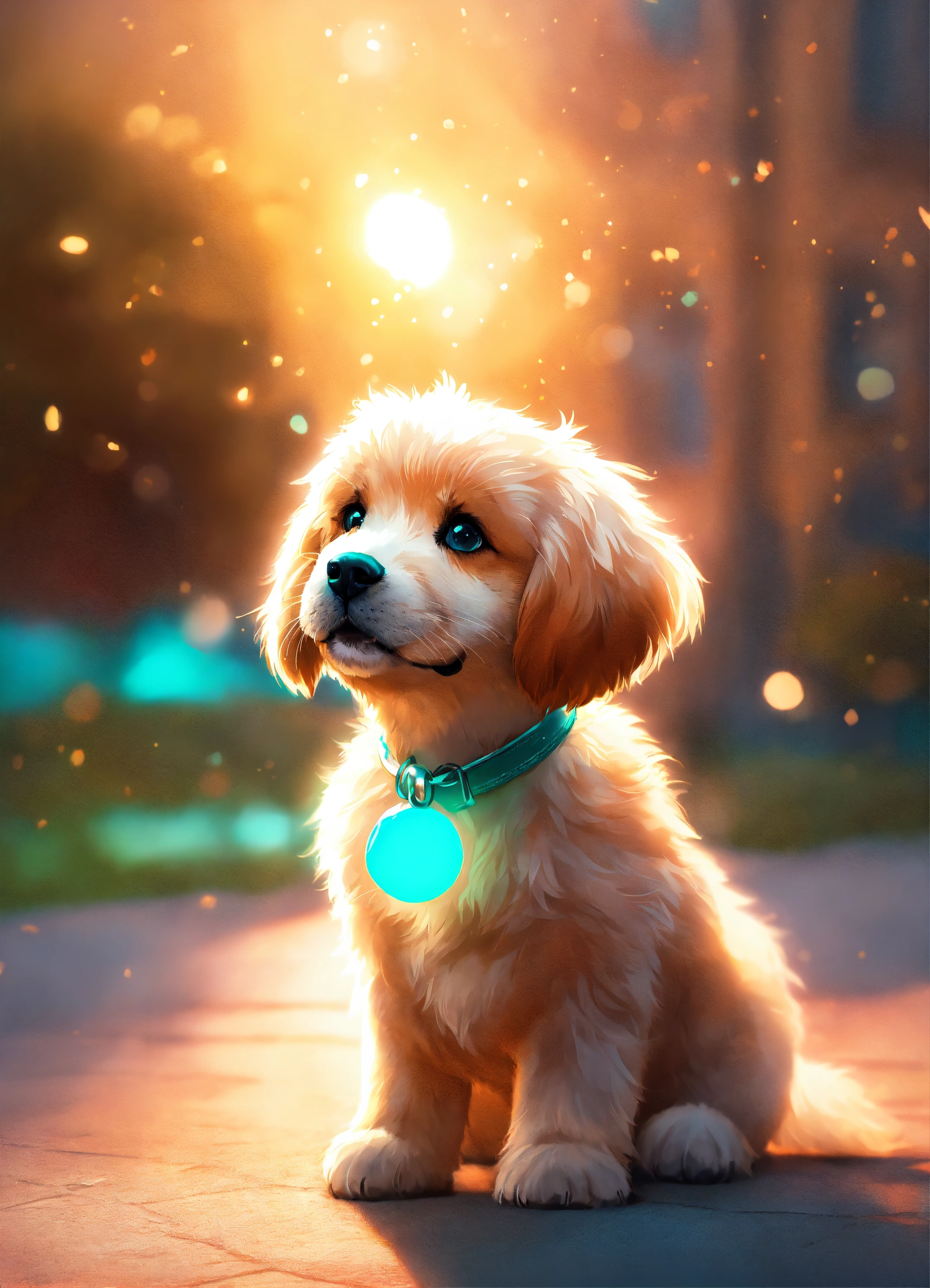 Lexica - Very cute illustration for a cute puppy, digital art, highly ...