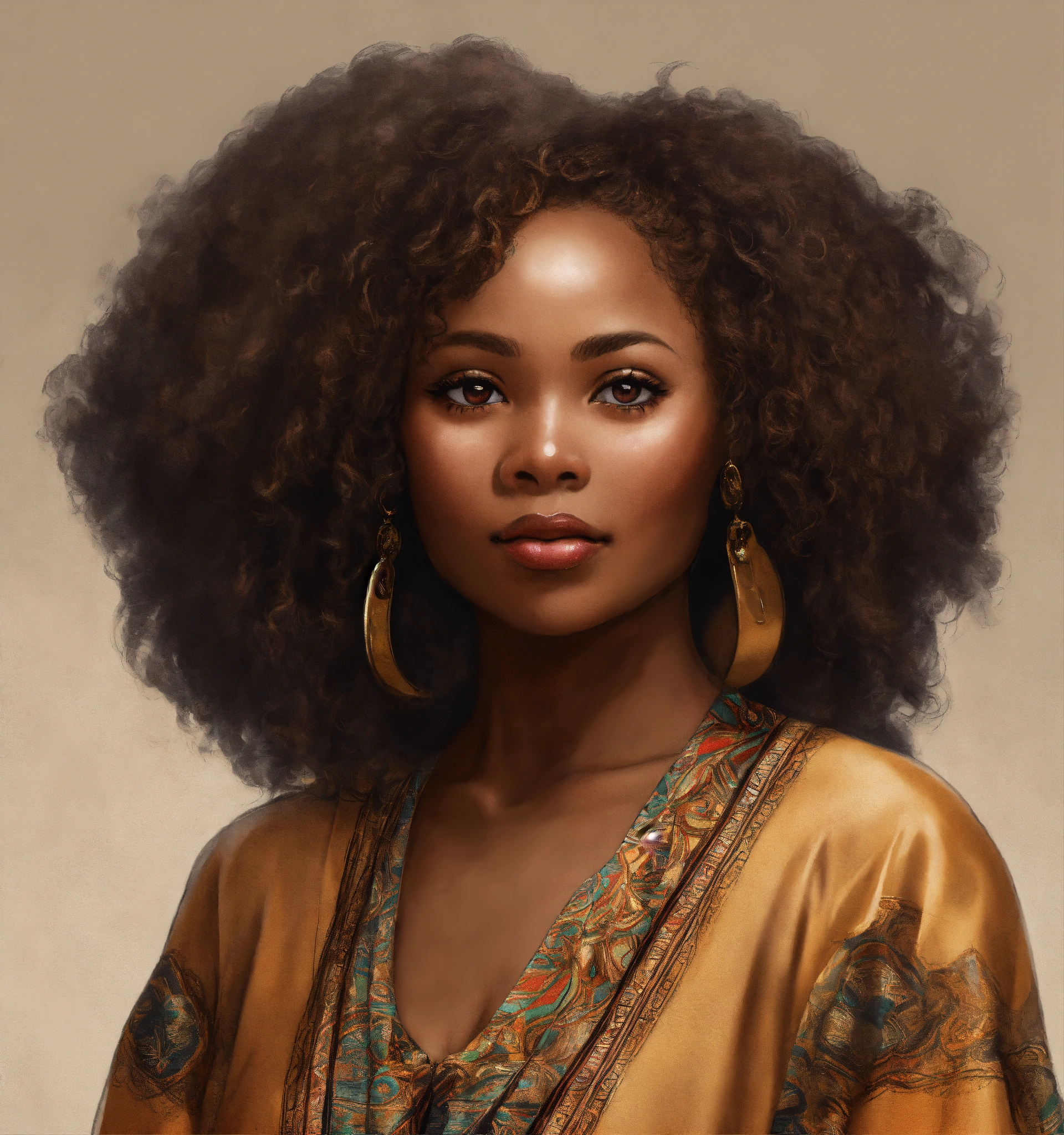 Lexica - Face of a deeply dark complexioned African American dignified ...