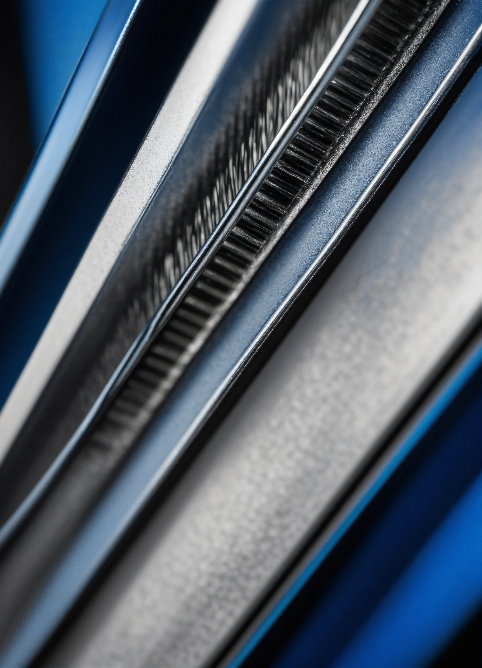 Lexica - Light black and white white line shine color macro metal blue ...