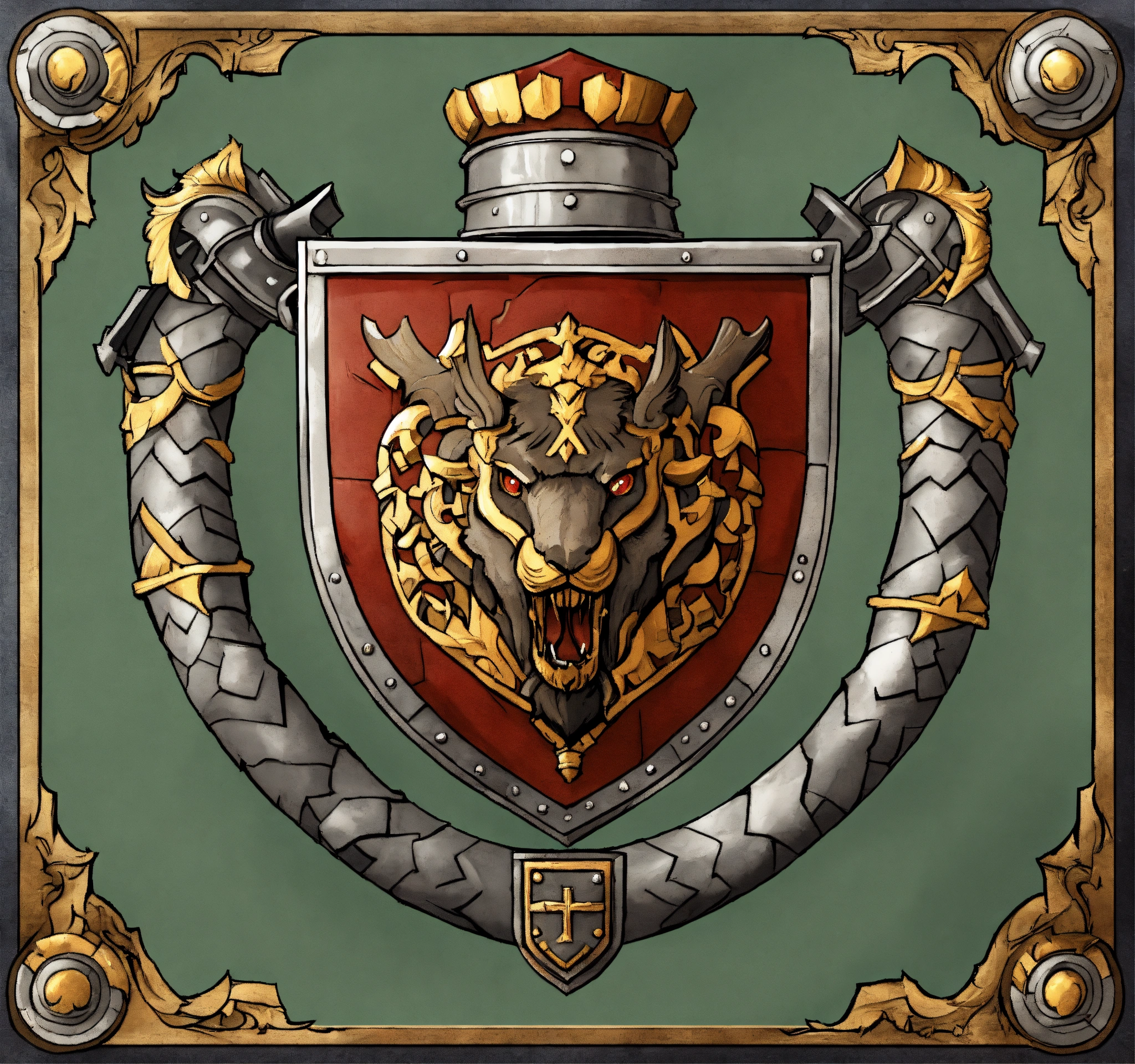 Lexica - Fantasy setting, coat of arms militaristic dwarven kingdom ...