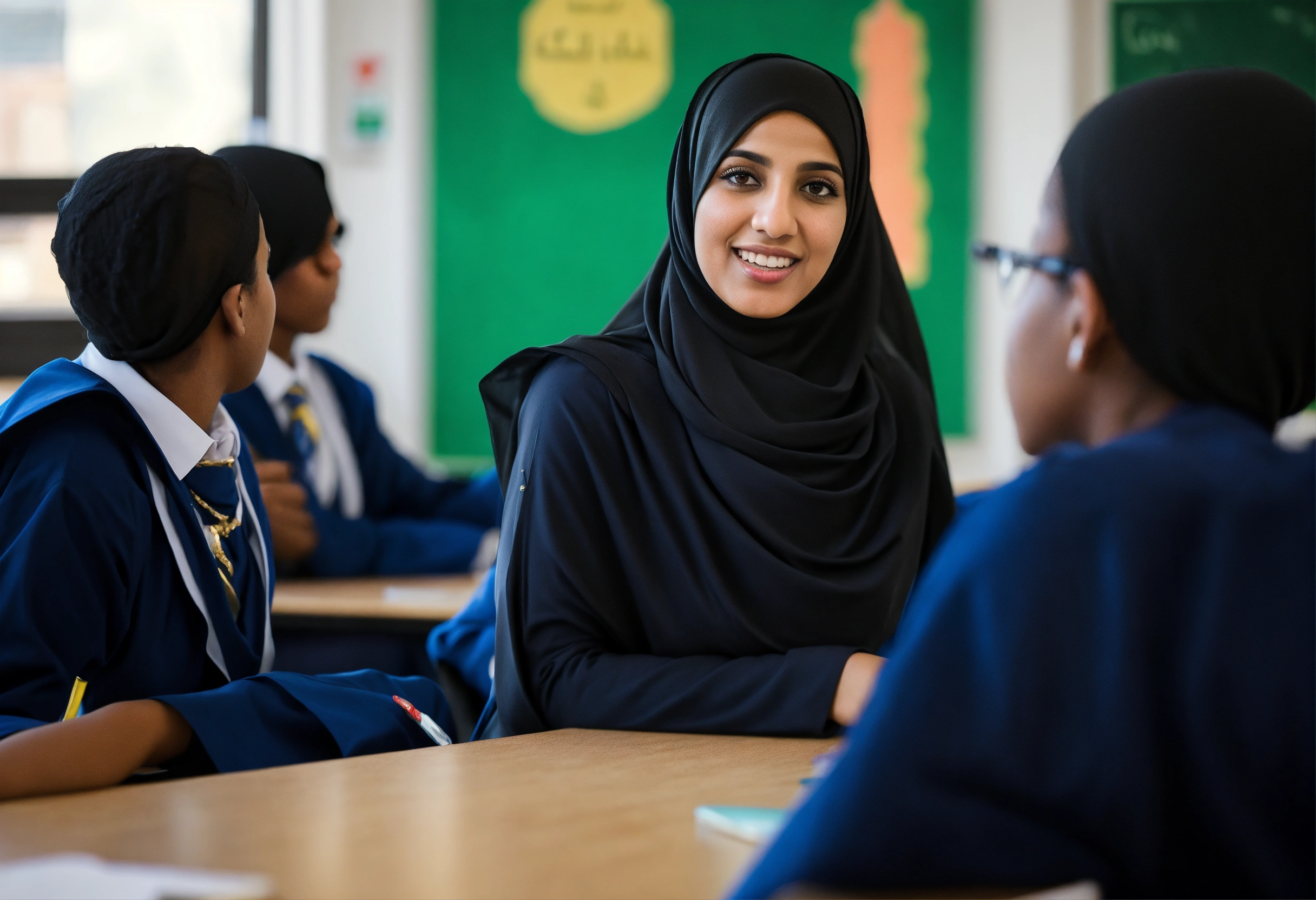 Lexica - A simple portrait of a professional looking Muslim female ...