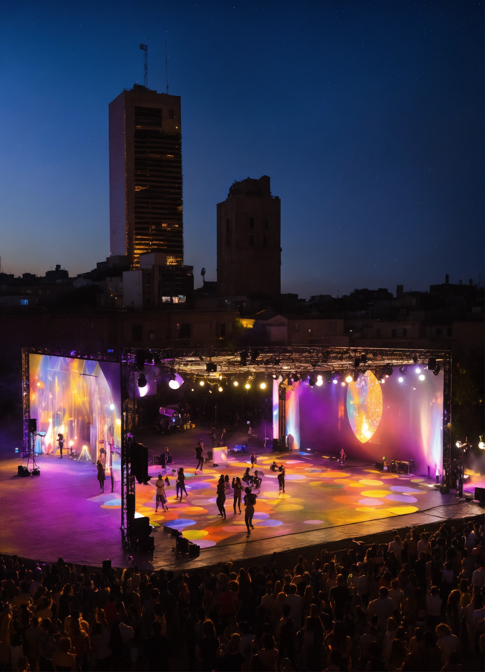 Lexica - Diseño escenario en alto para festival musical ubicado dentro ...