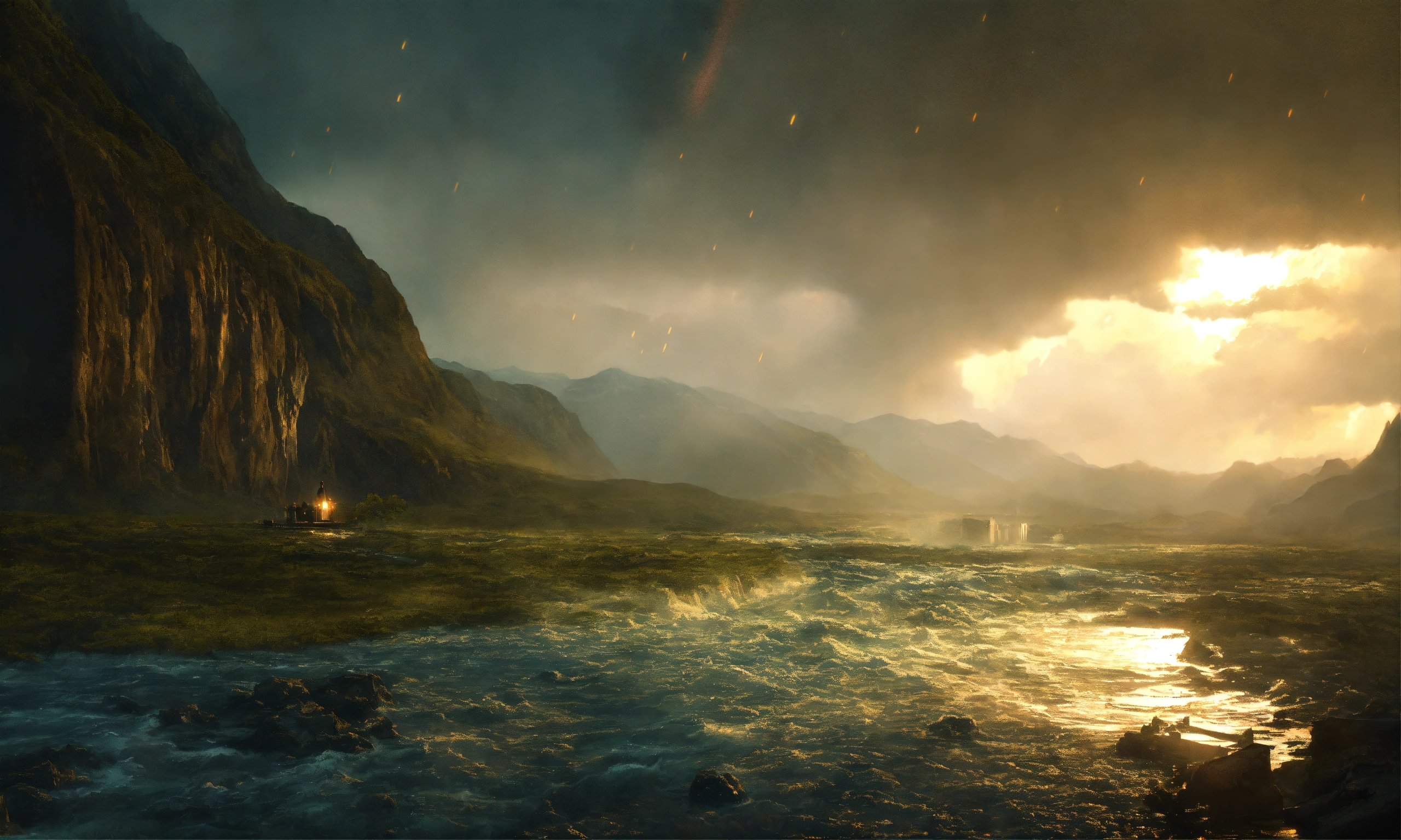 Lexica - The Deluge, as described in the bible, The flood arrives ...