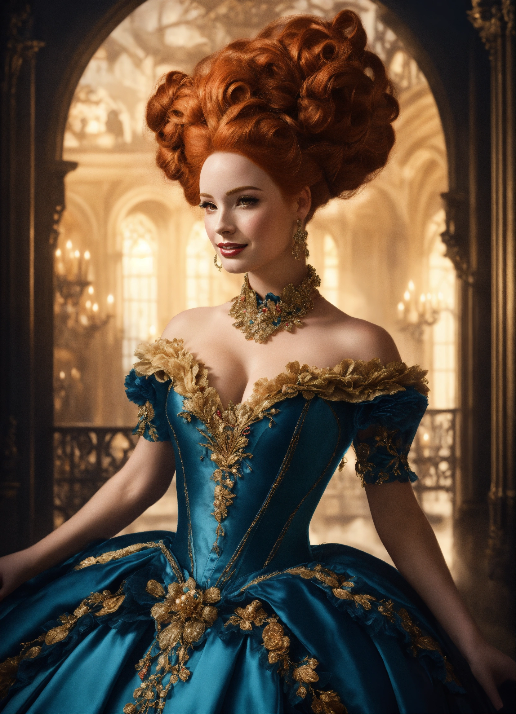 Lexica - "Madelaine Petsch as legendary opera primadonna", huge curly ...