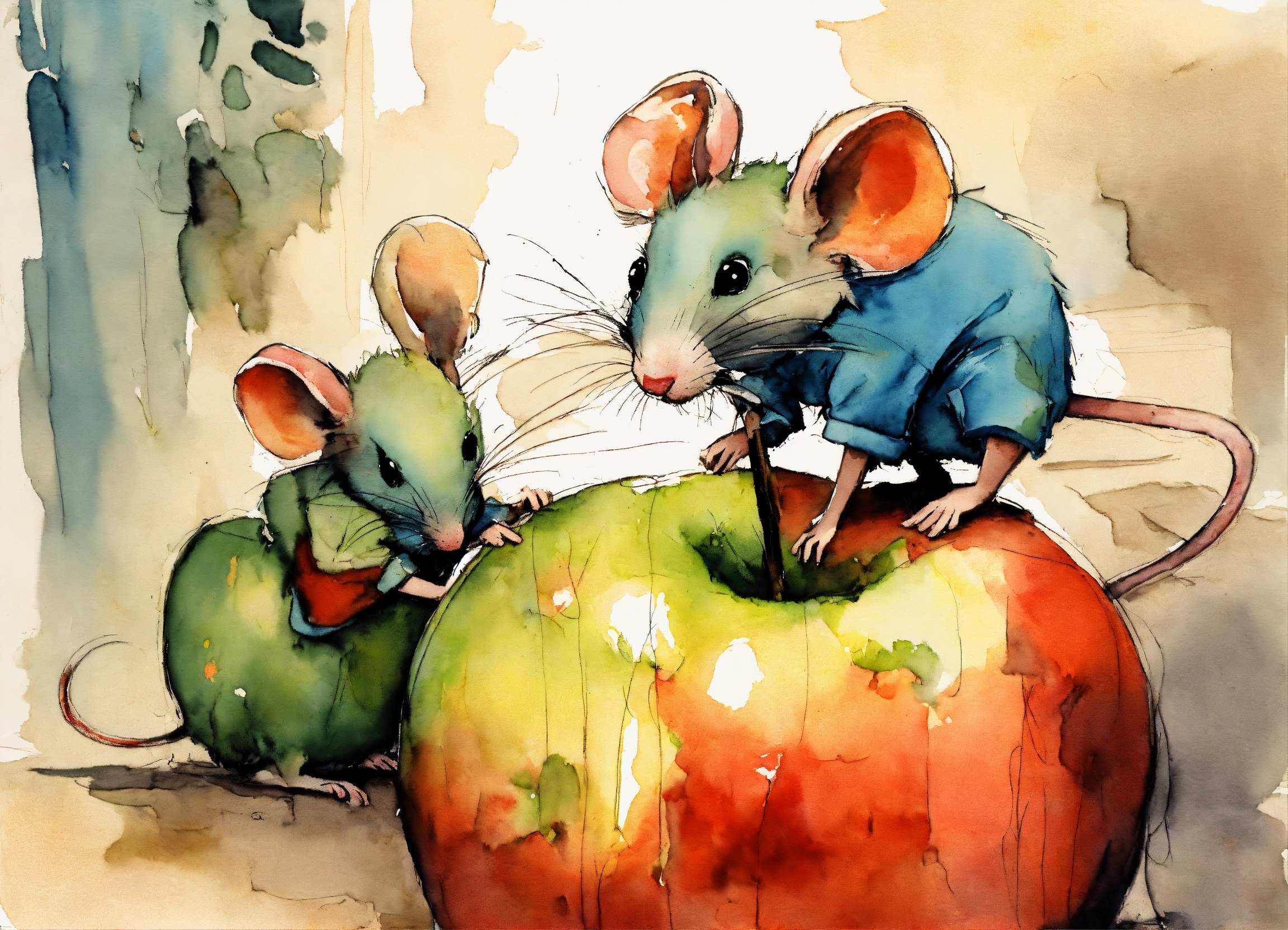 Lexica - Cool, nice and cute mice working and helping together to move ...