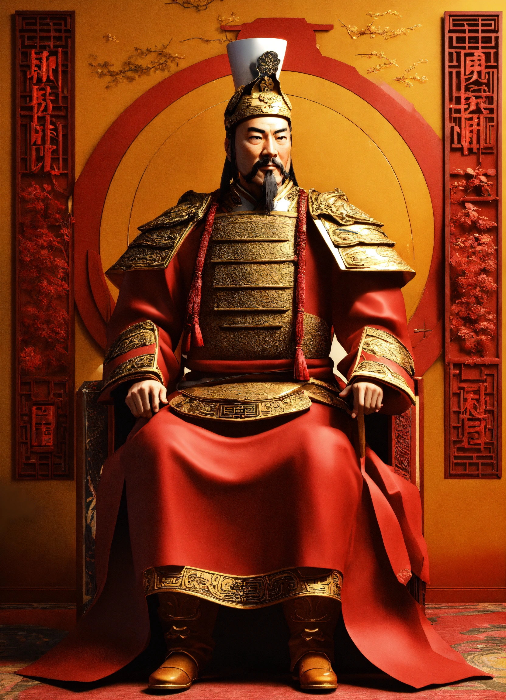 Lexica - A portrait of Chinese general Sun Tzu, 3d style