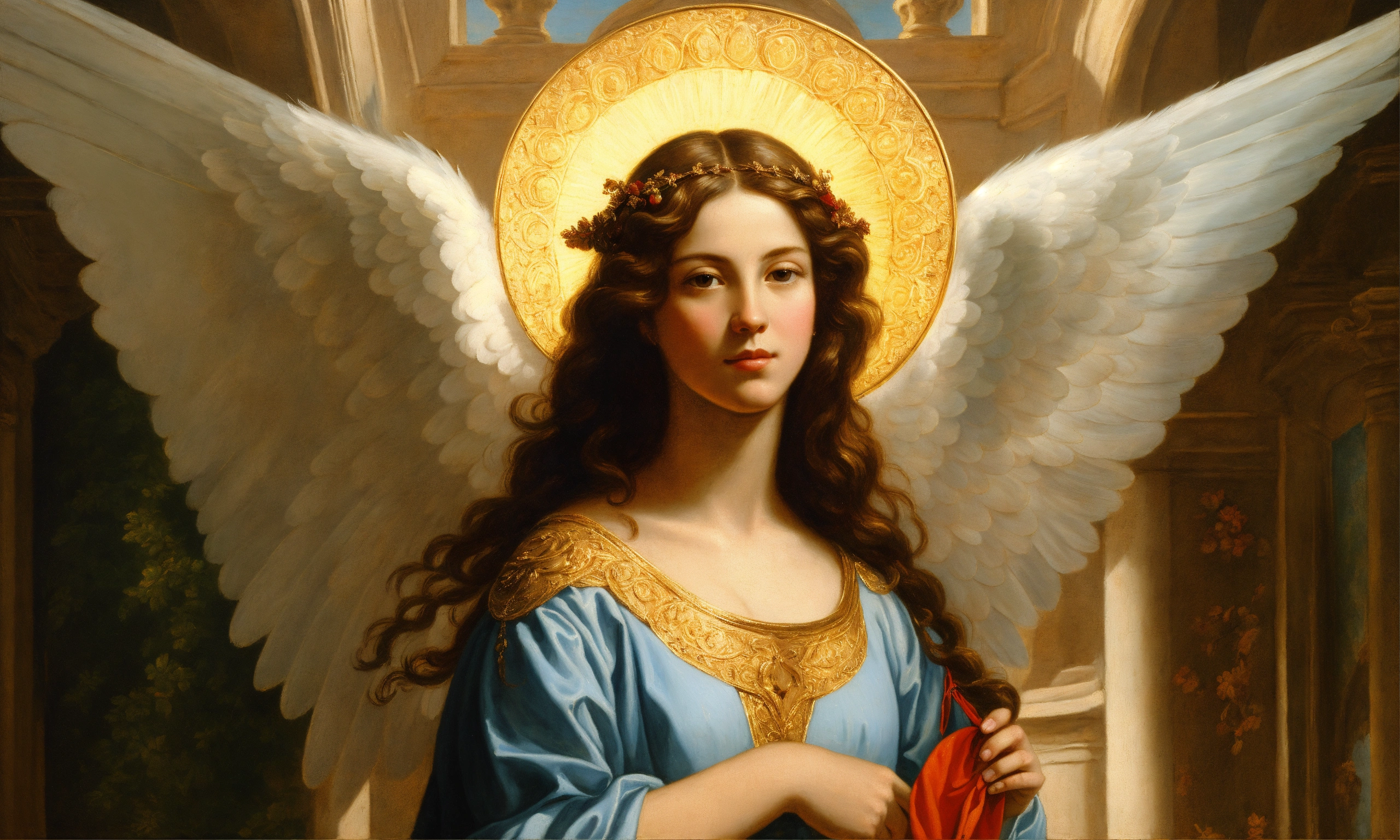 Lexica - Renaissance oil painting portrait of an angel from heaven