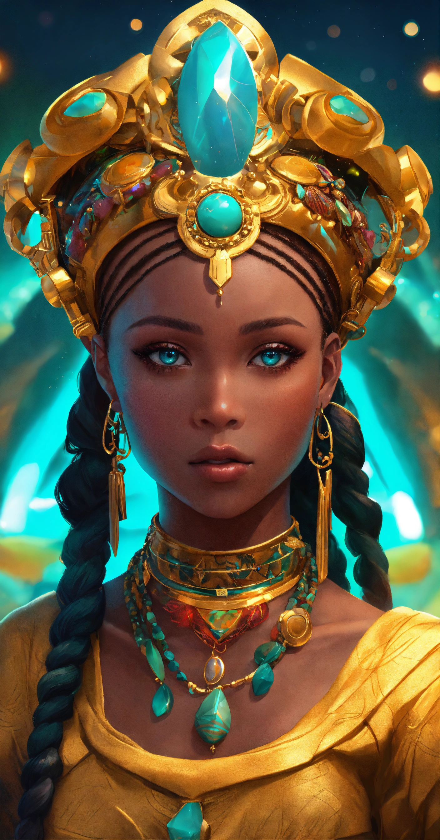 Lexica - Cute waifu, enigmatic African deity, afro-futurism ...