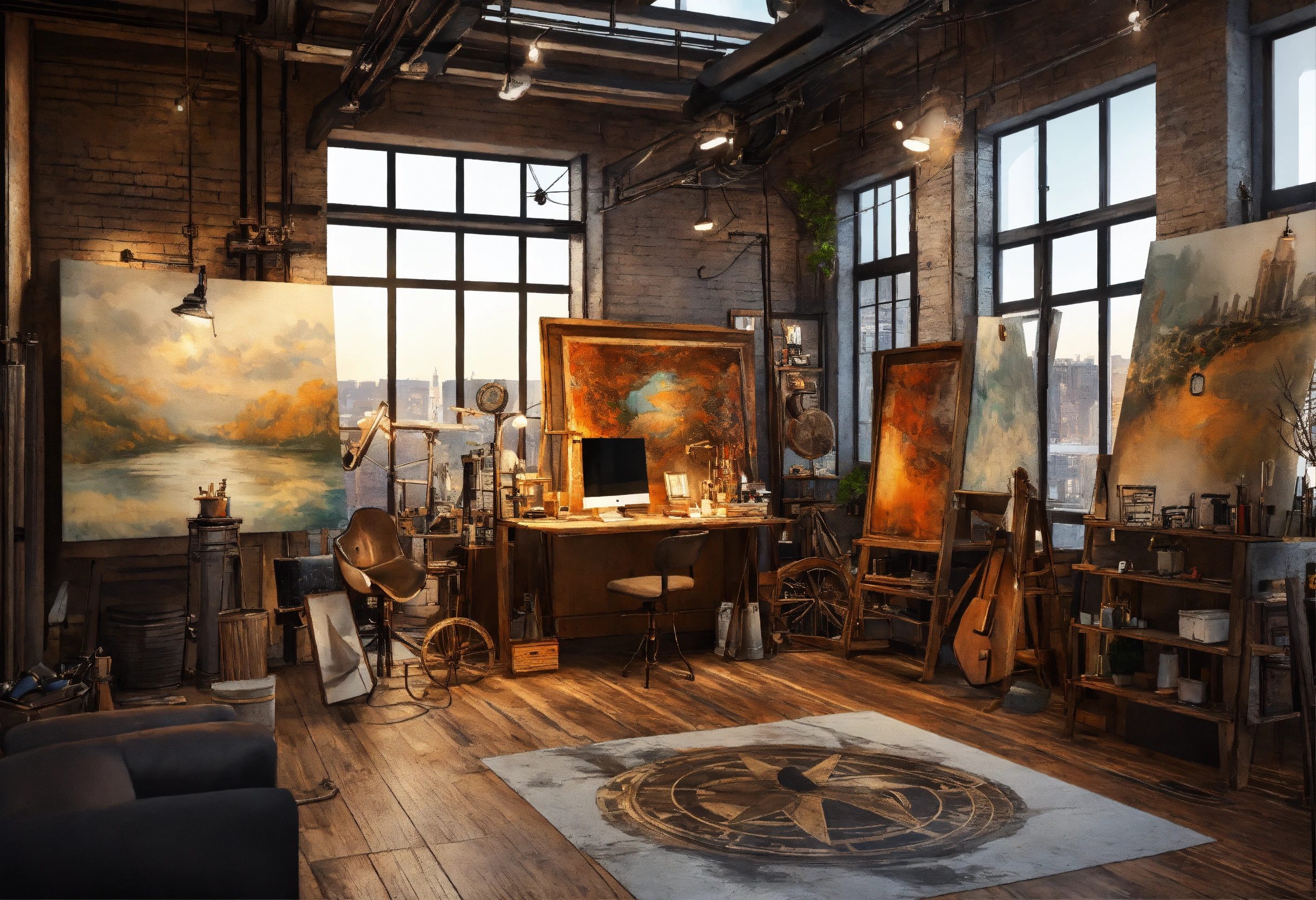 Lexica - Art studio scandinavin,industrial loft, steampunk retro ...