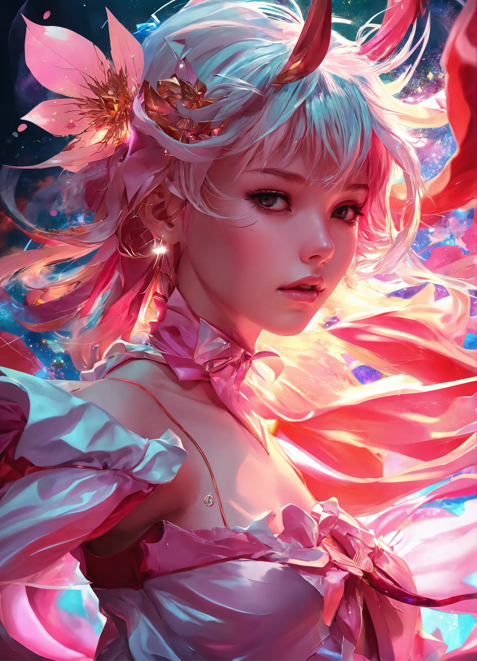 Lexica - Abstract style anime art of a magical girl, 8k, stunning ...
