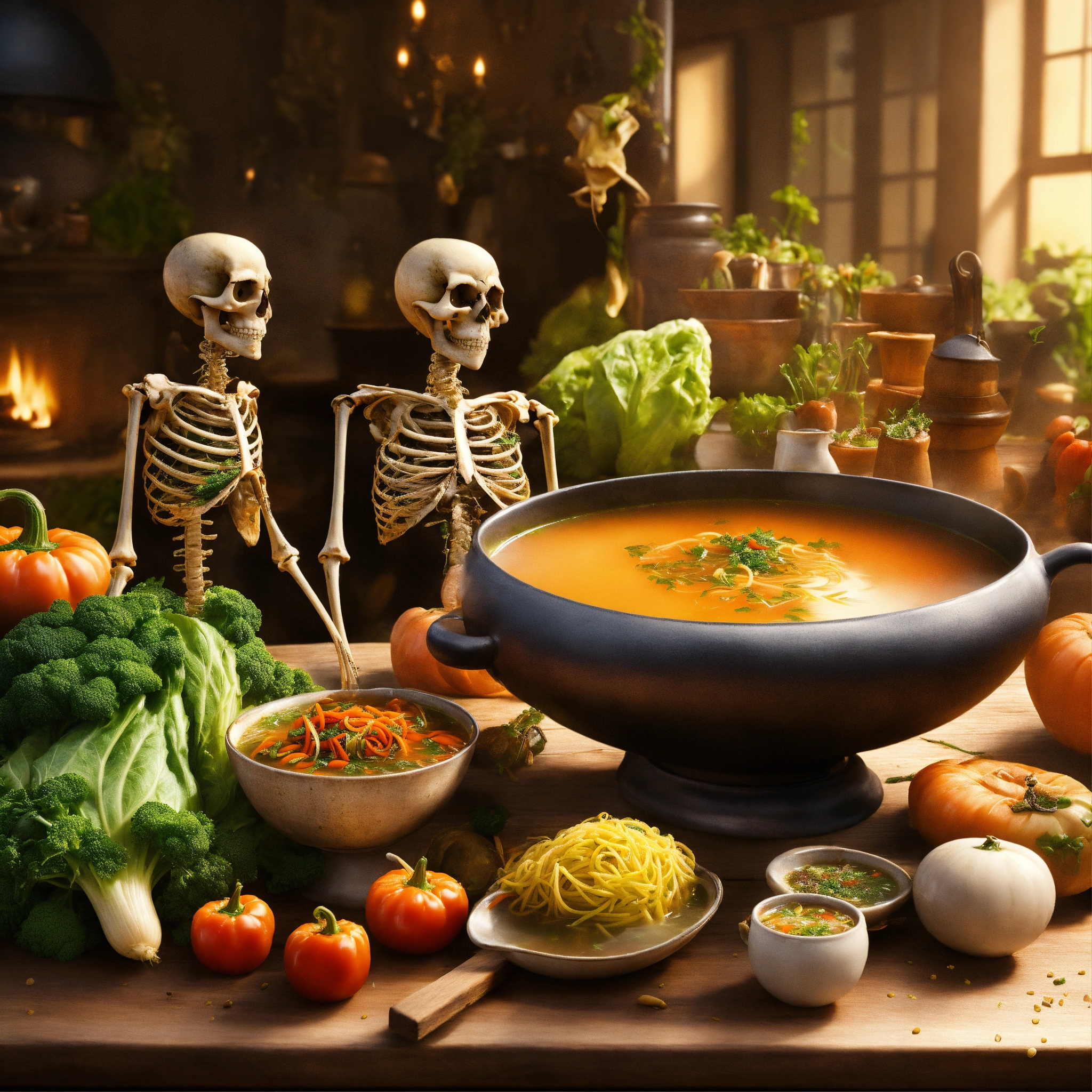 Lexica - Photorealistic depiction of several full-body vegetable ...