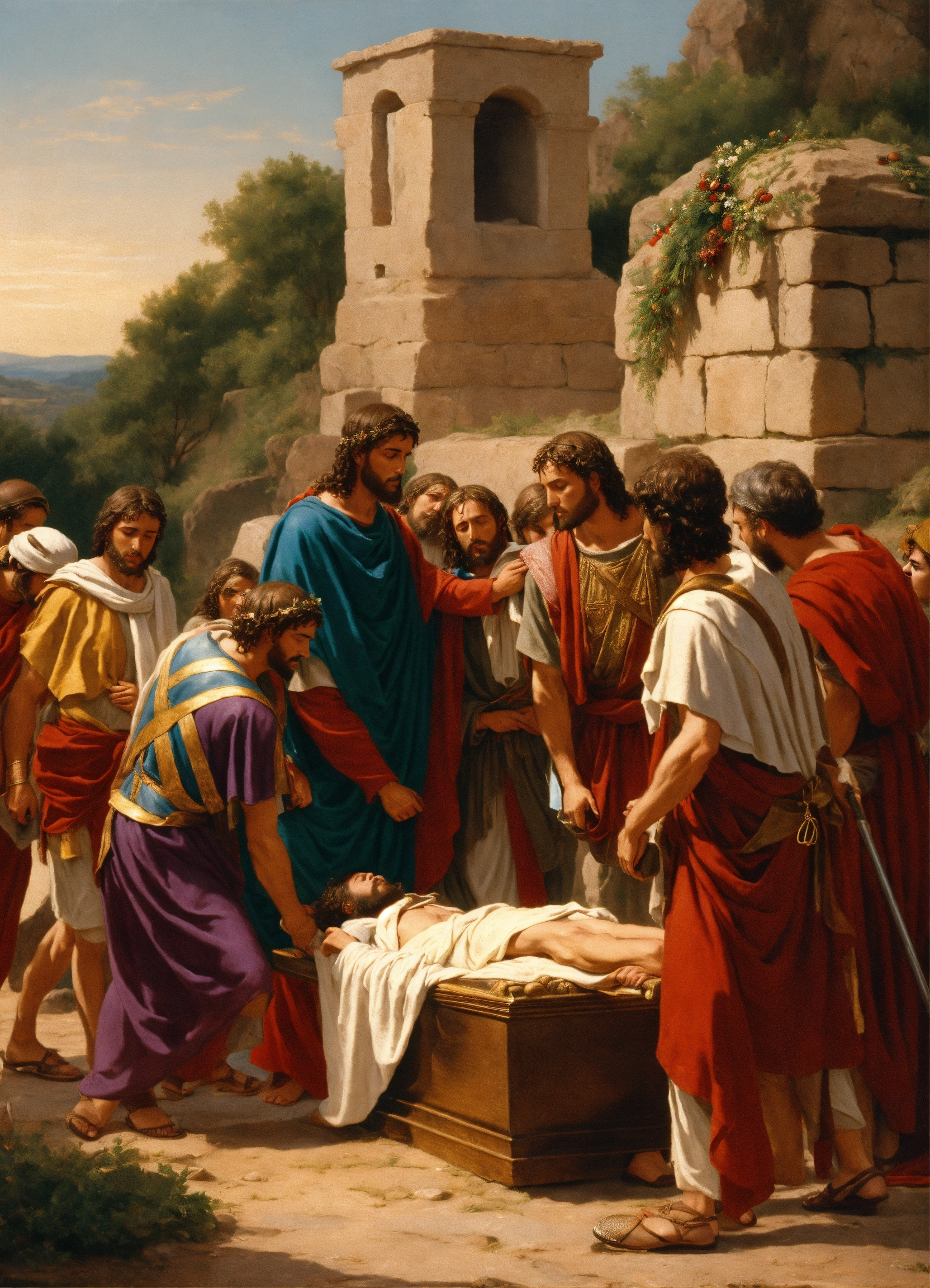 Lexica - Ancient romans taking the body of jesus christ to a tomb
