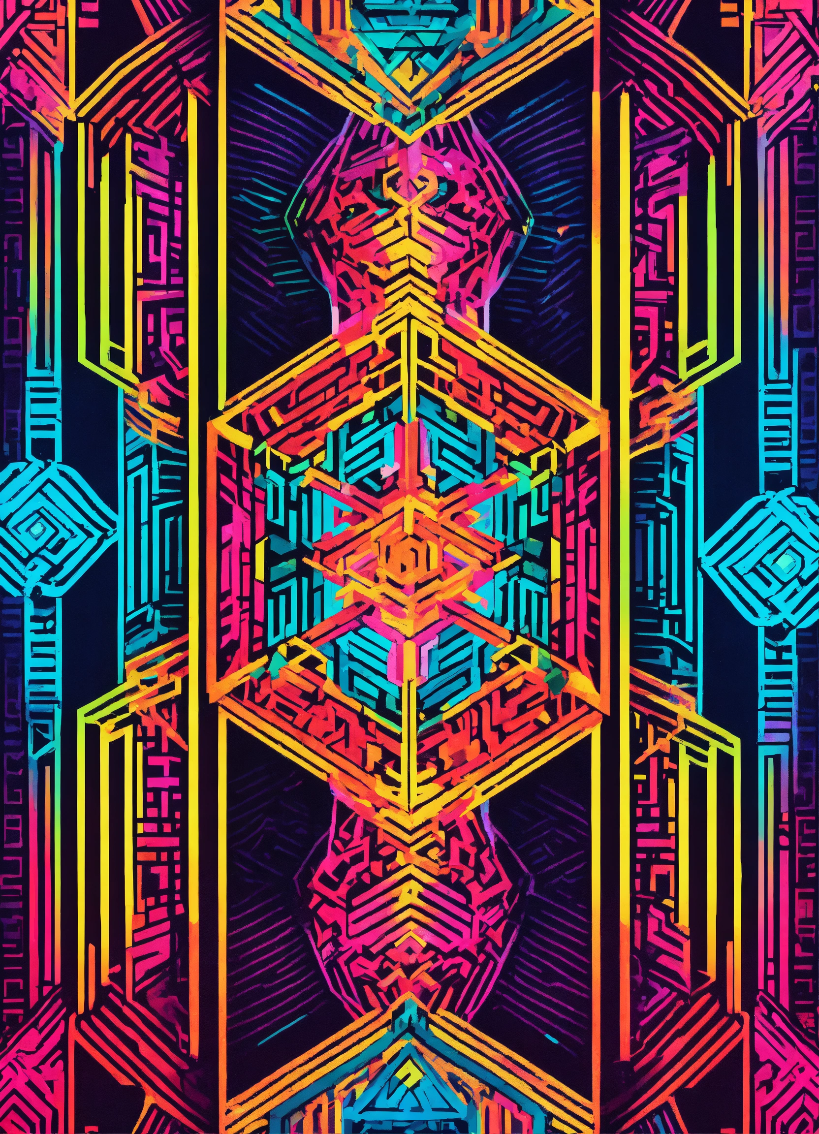 Lexica - Geometric patterns, symmetrical, esoteric details, ultra 8k, high resolution, beautiful ...