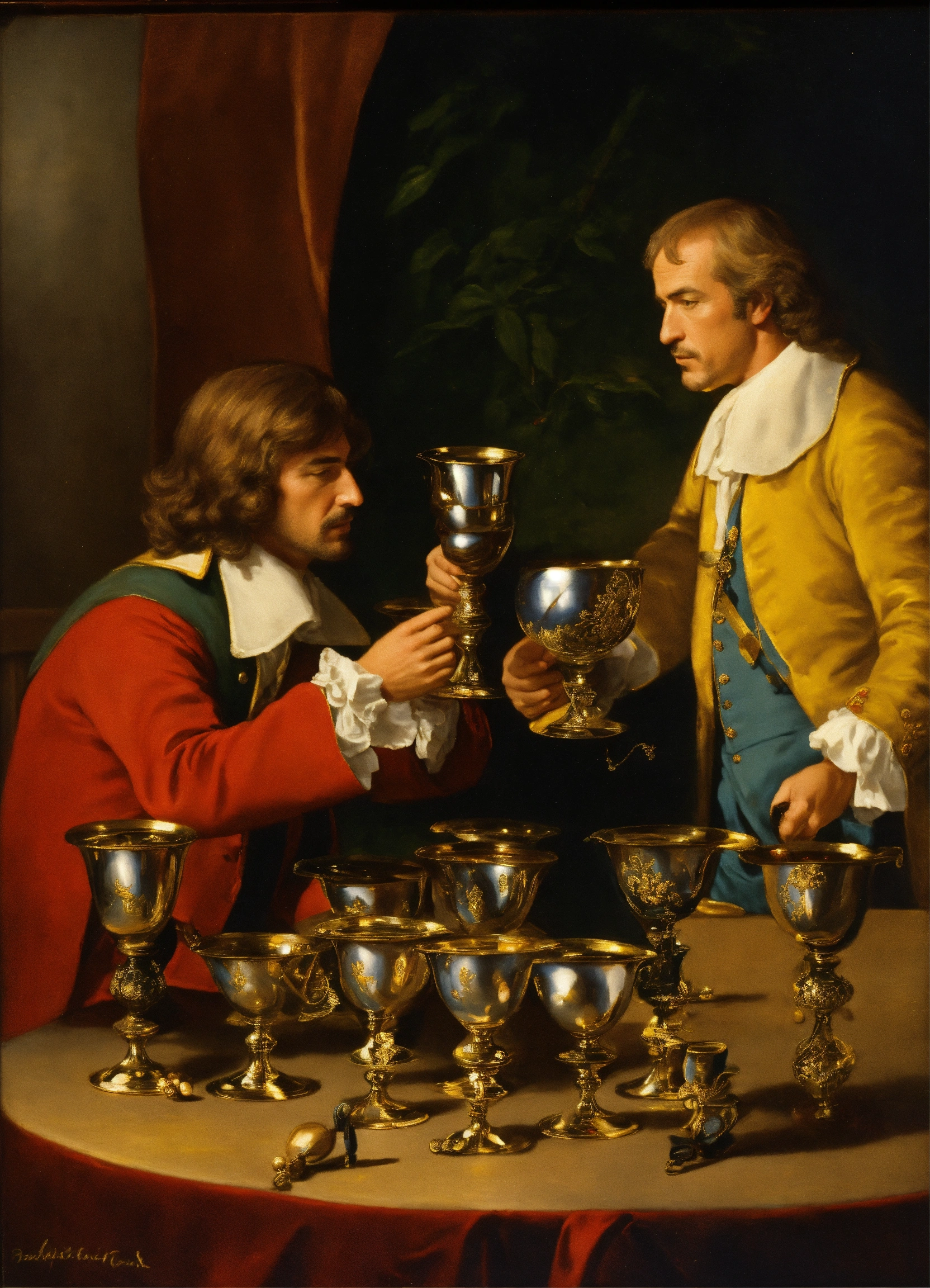Lexica - Bonneteau or magician's playing game with 7 goblets