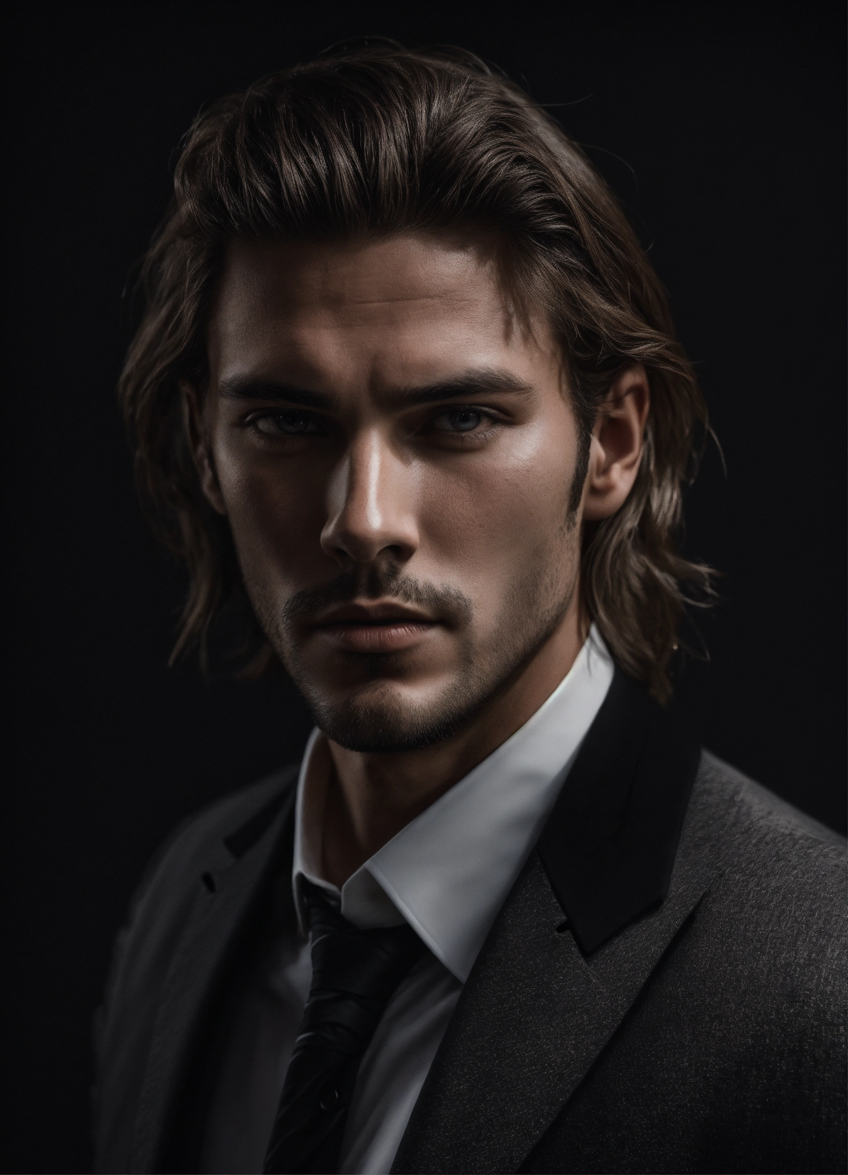 Lexica - Photo of male model wizard, black and white, realistic ...