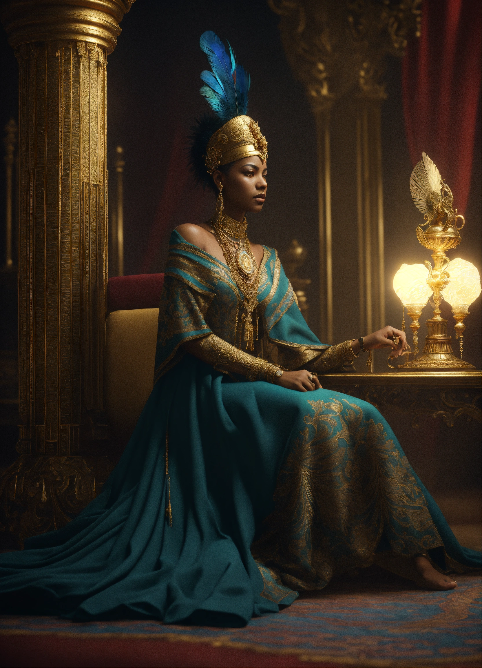 Lexica - Photorealistic, octane render, dark-skinned Ethiopian ...